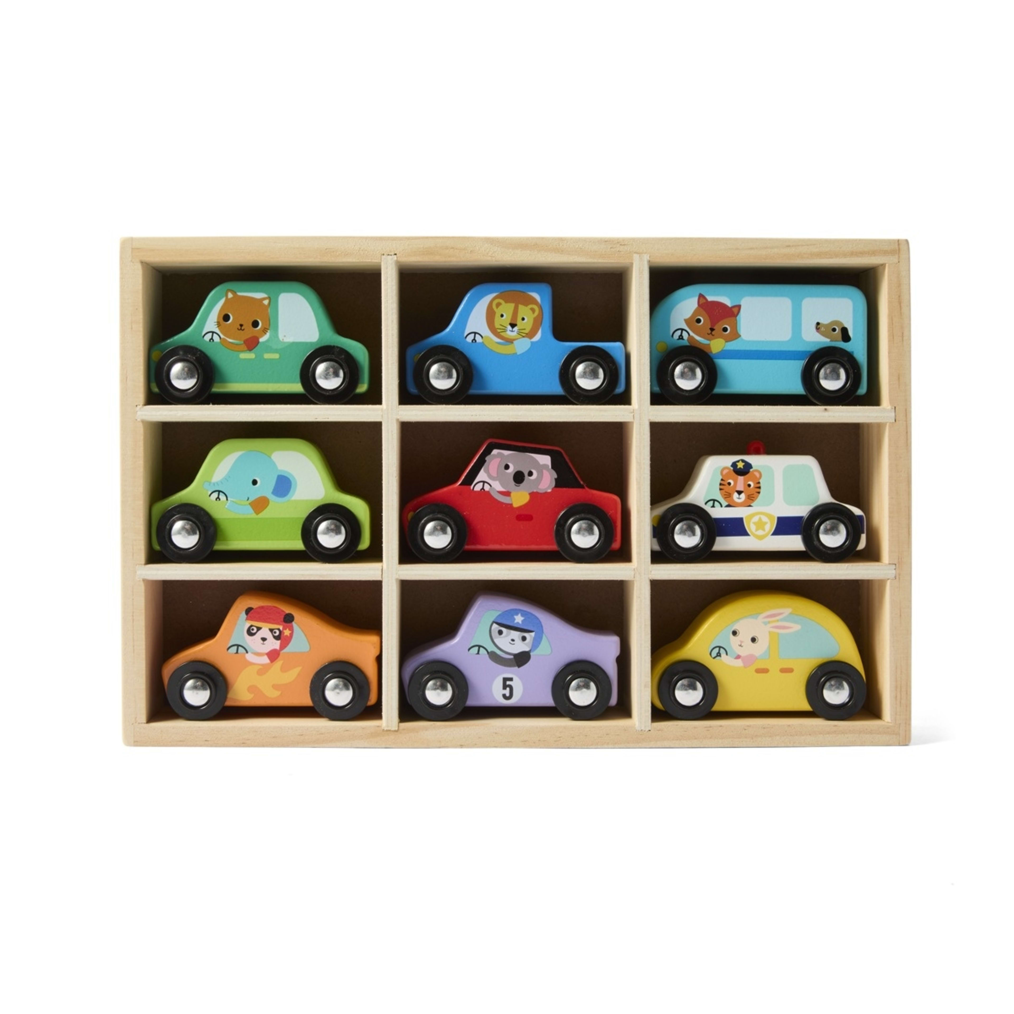 Wooden Car Set - Kmart