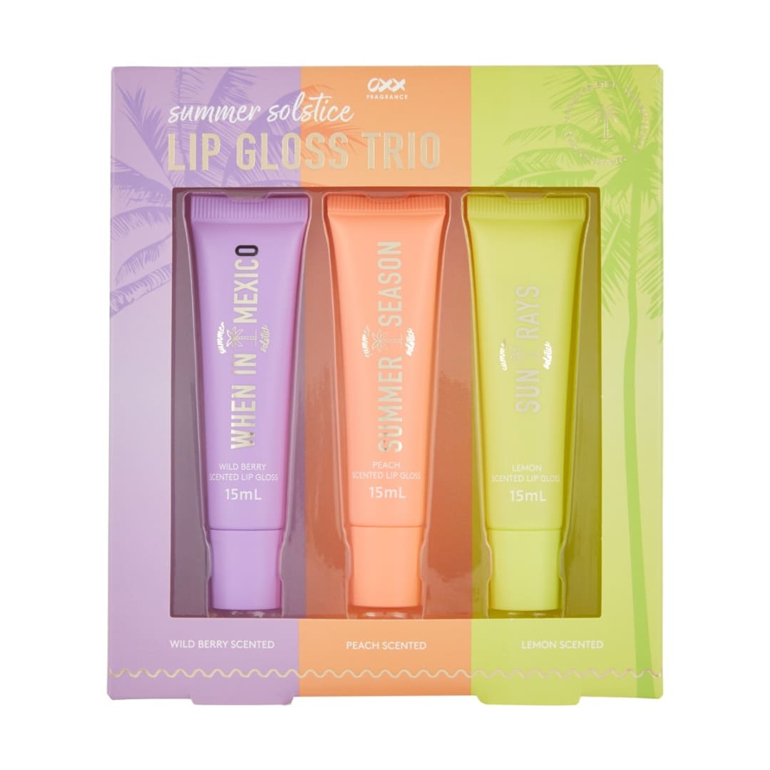 OXX Fragrance Summer Solstice Lip Gloss Trio - Kmart