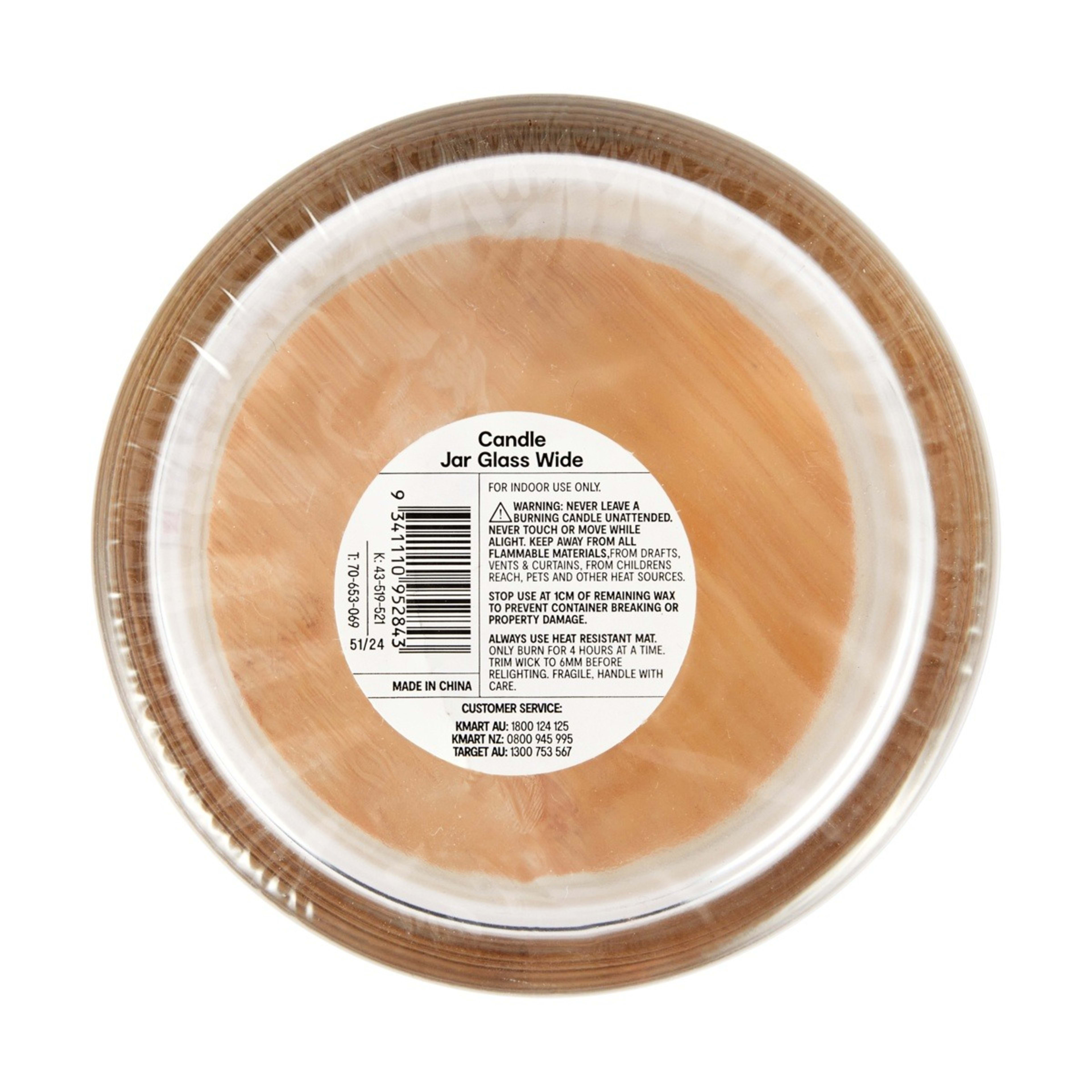 Candle Jar Glass - Wide - Kmart