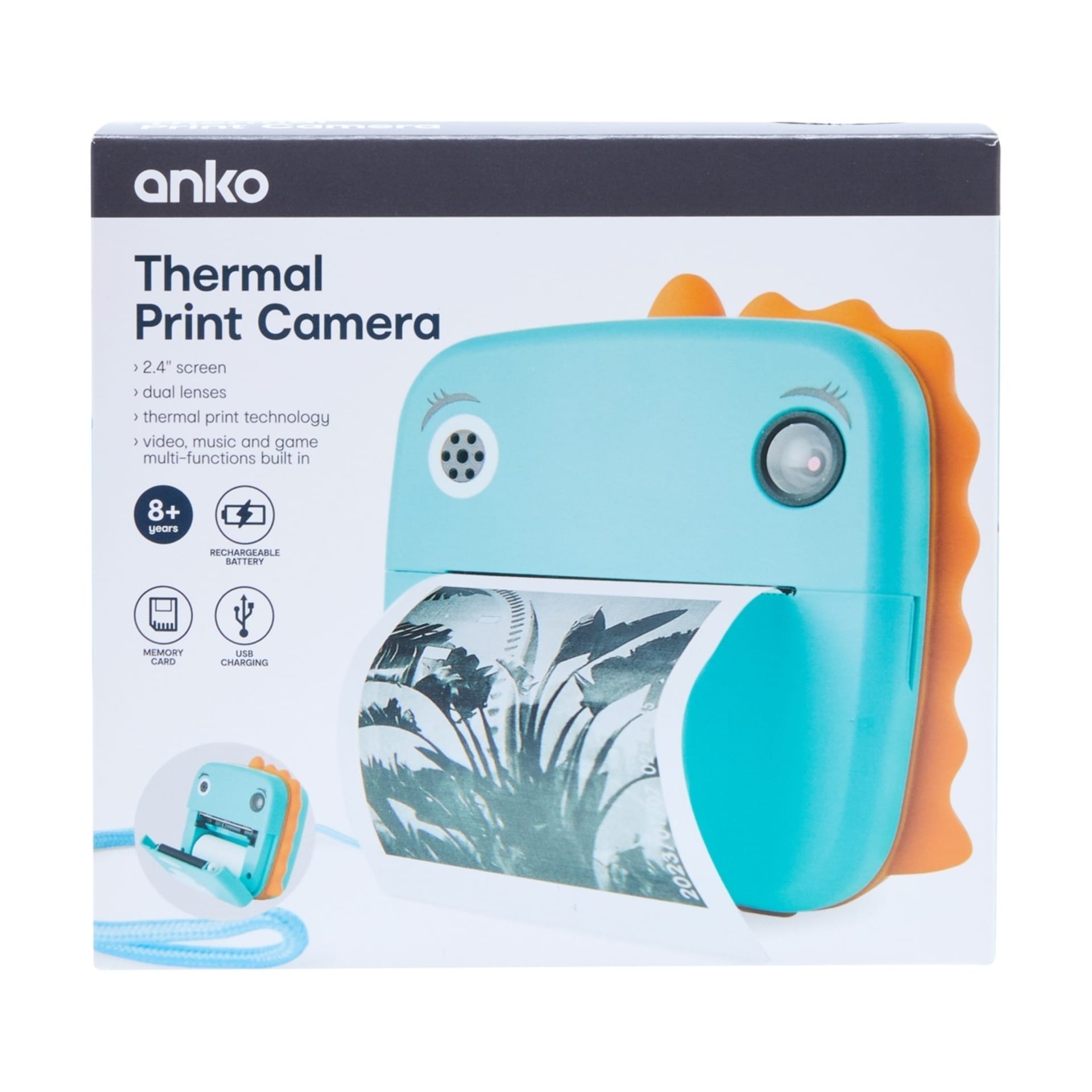 Thermal Print Camera - Blue - Kmart