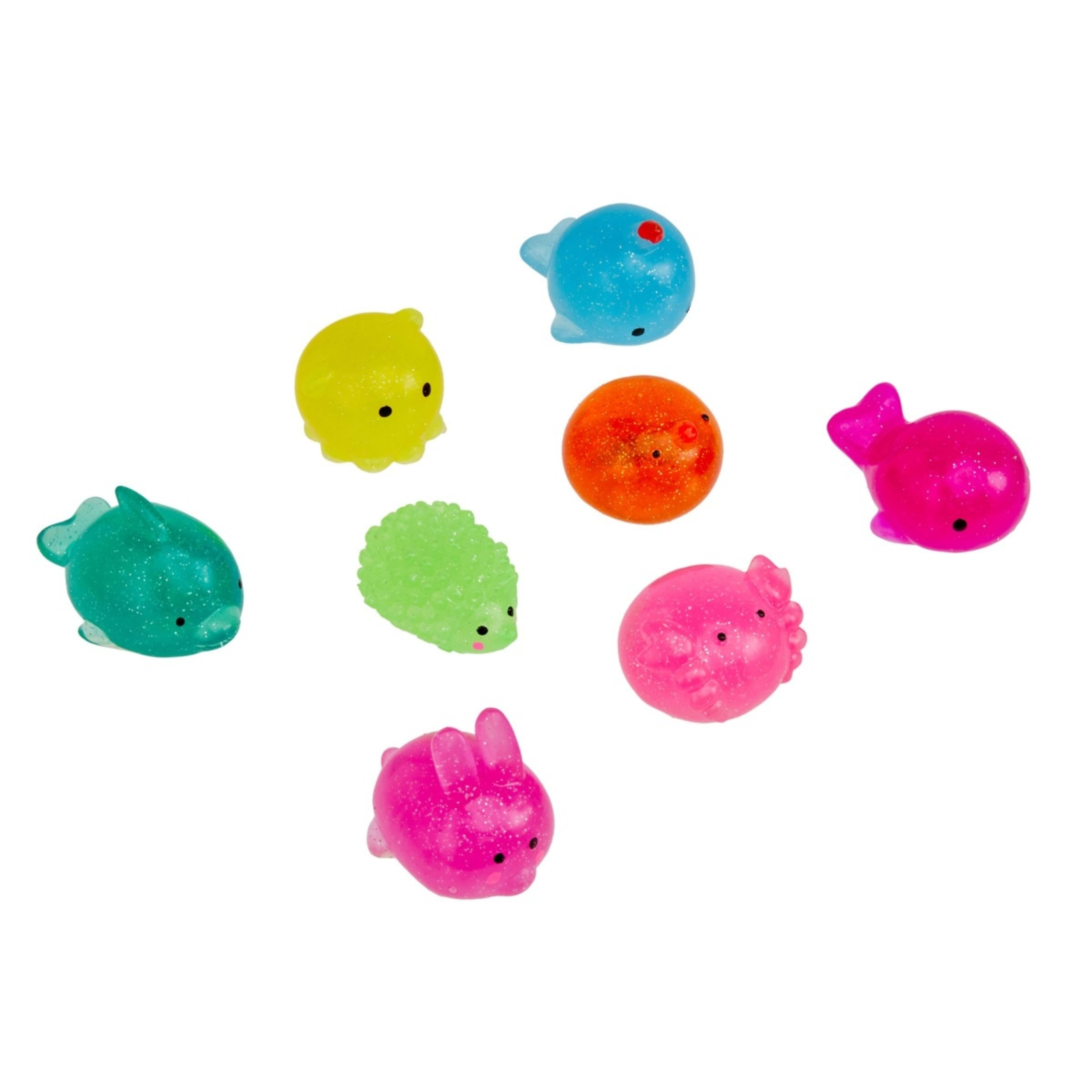 12 Pack ToyMania The Sensory Toy Box Squishy Sparkly Friends Set - Kmart