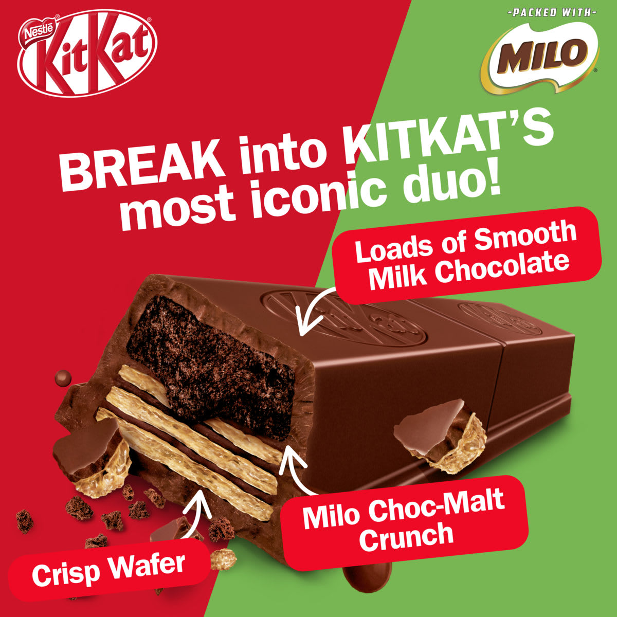 Nestle KitKat Chunky Chocolate Packed with Milo 45g - Kmart