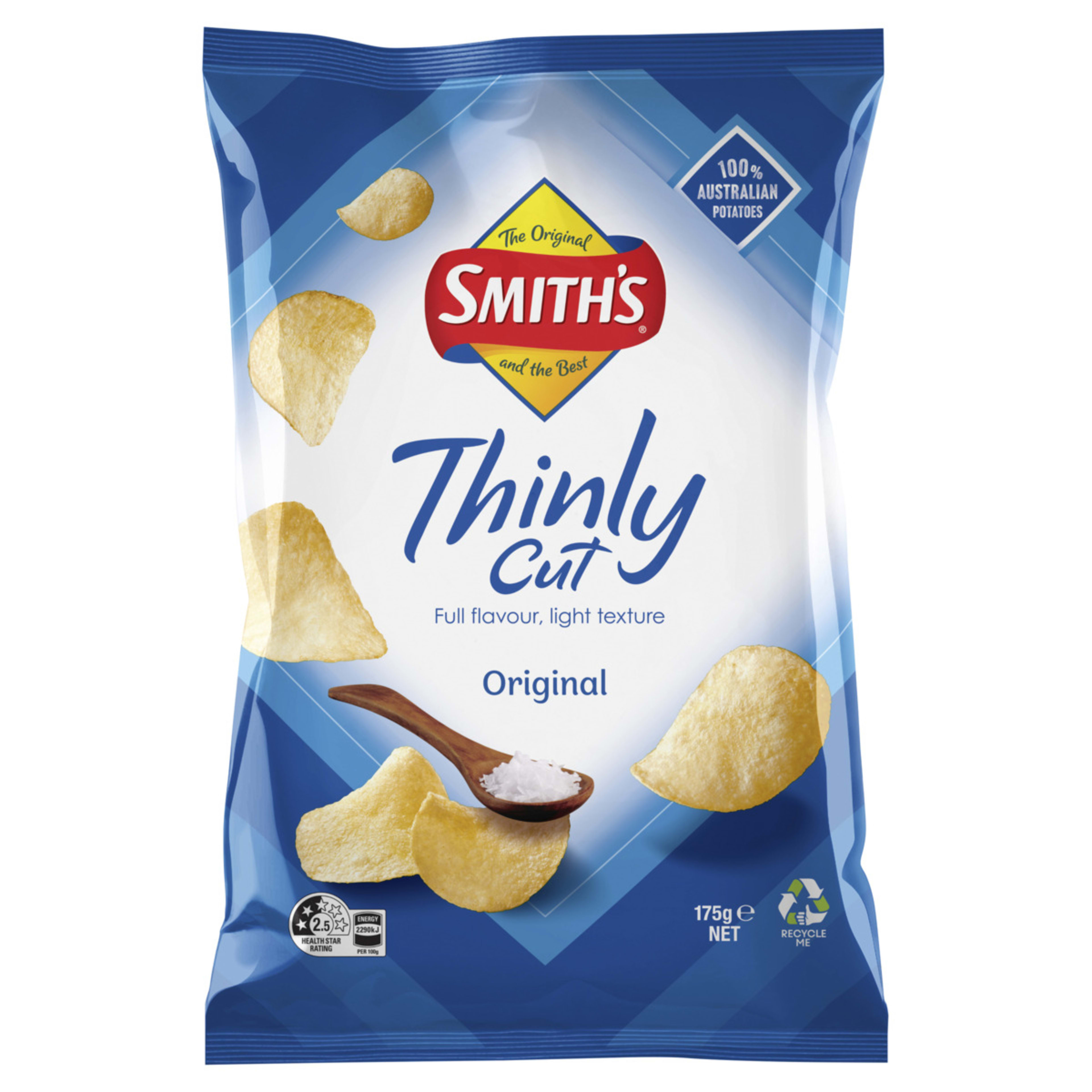 Smith's Thinly Cut Original Crisps 175g - Kmart