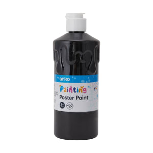 Poster Paint - Black - Kmart