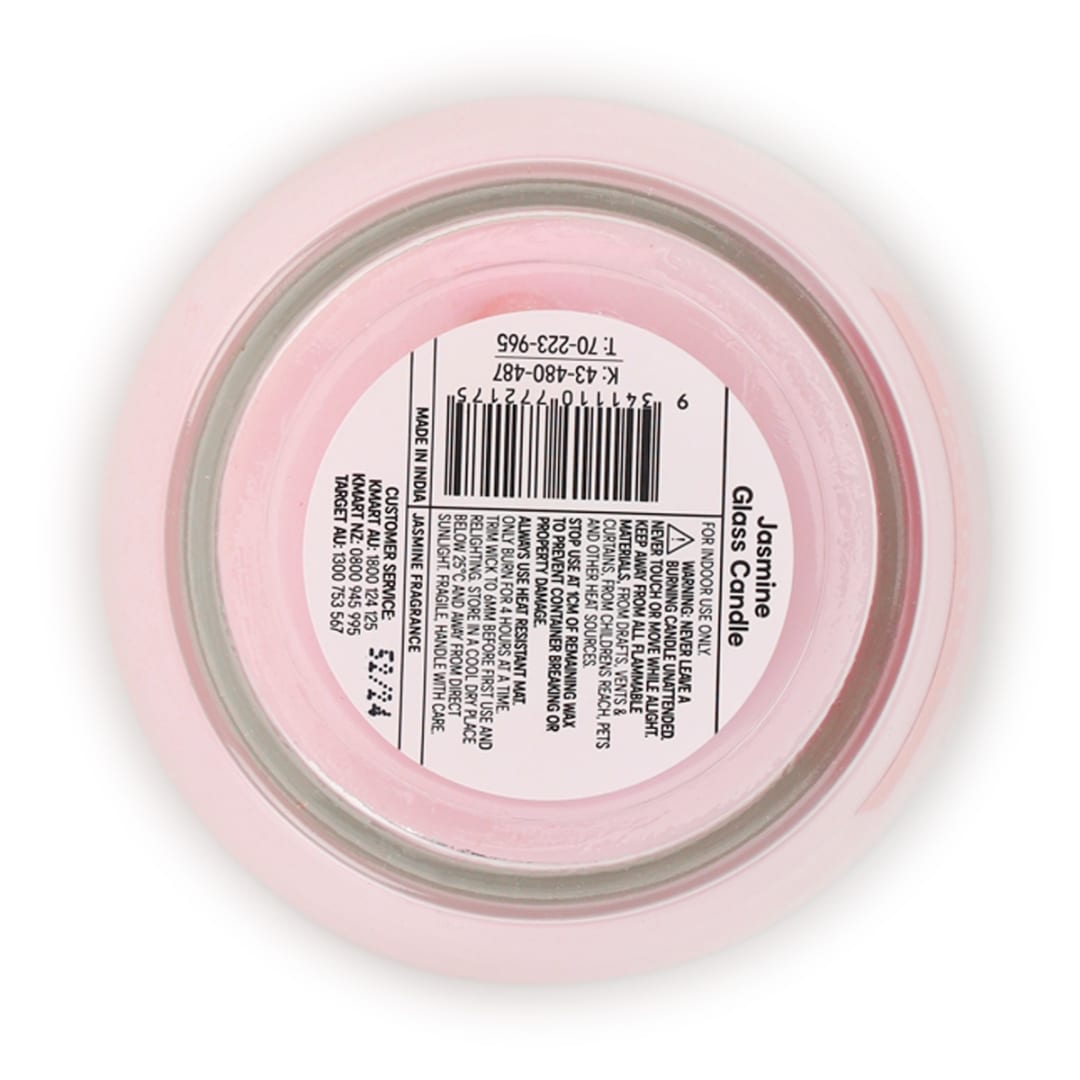 Jasmine Glass Candle - Kmart