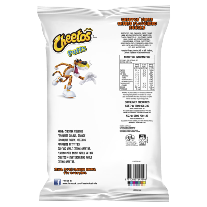 Cheetos Puffs Party Bag 165g - Kmart