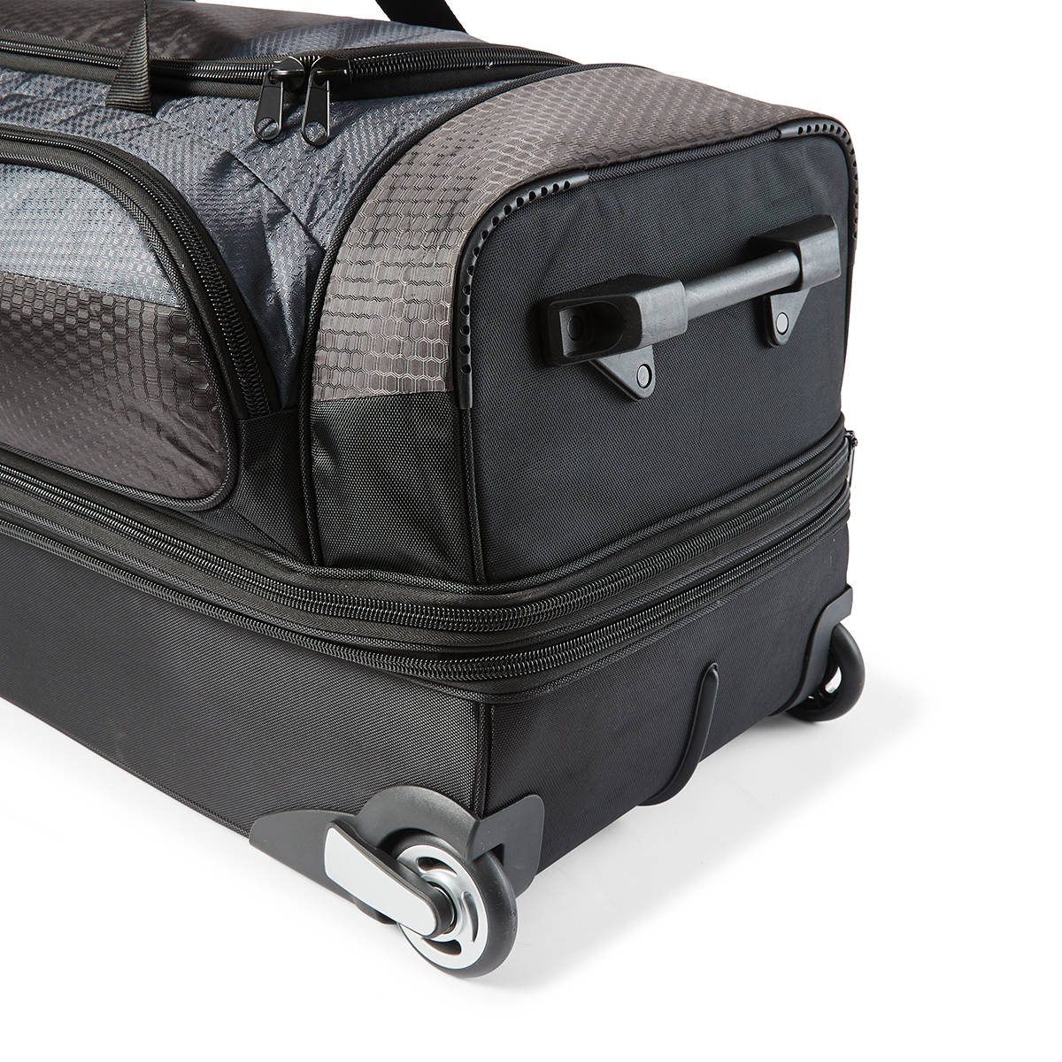 120L Rolling Transit Duffle Bag - Black - Kmart