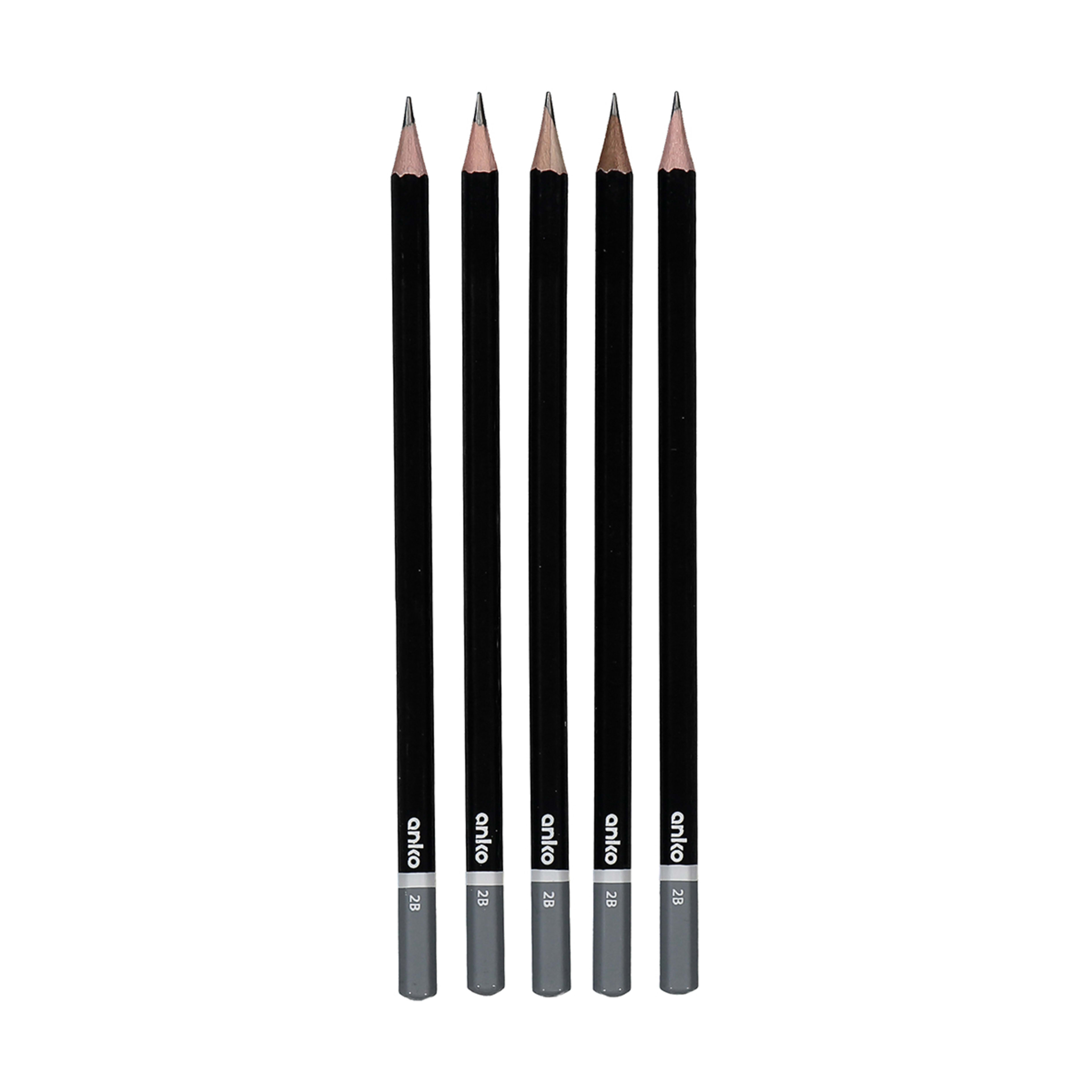 5 Pack 2B Pencils - Kmart