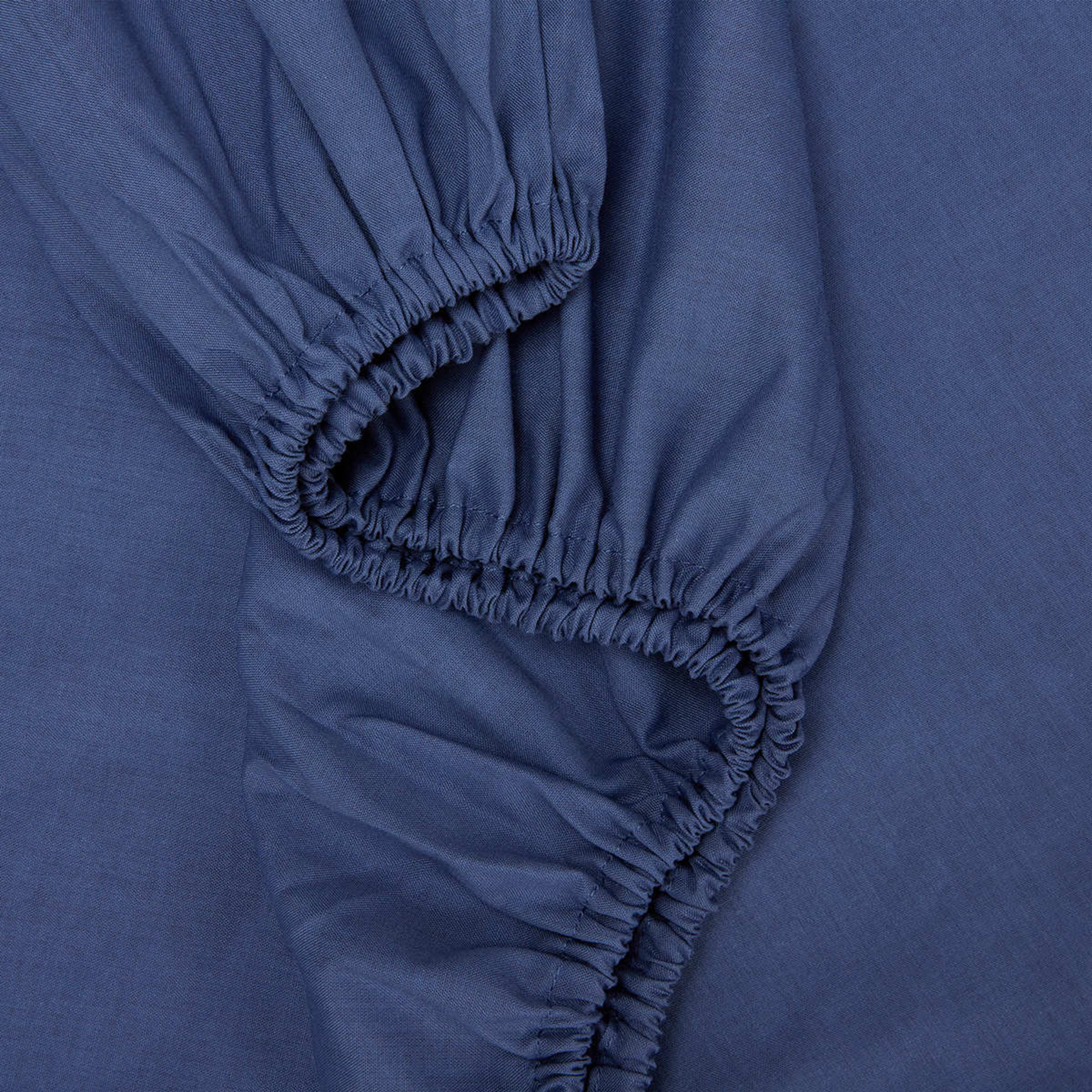 180 Thread Count Sheet Set - Double Bed, Mid Blue - Kmart