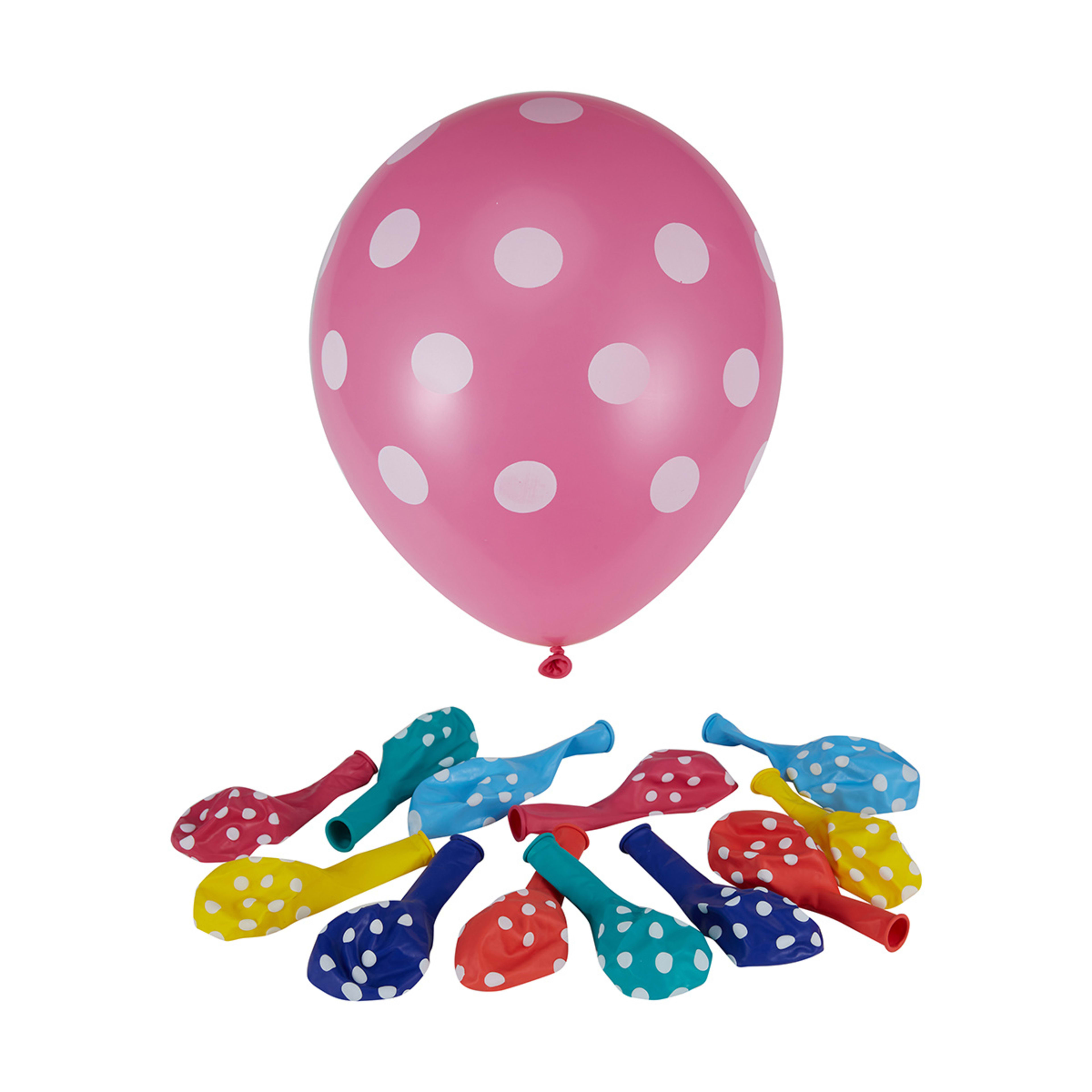 30 Pack Colour Dot Balloons - Kmart