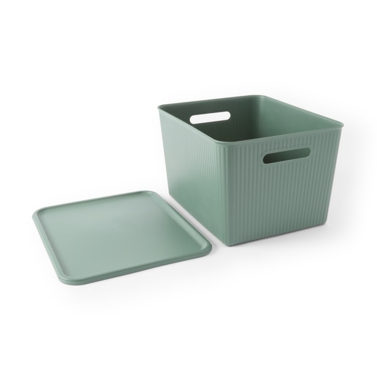 18L Ribbed Container - Green - Kmart