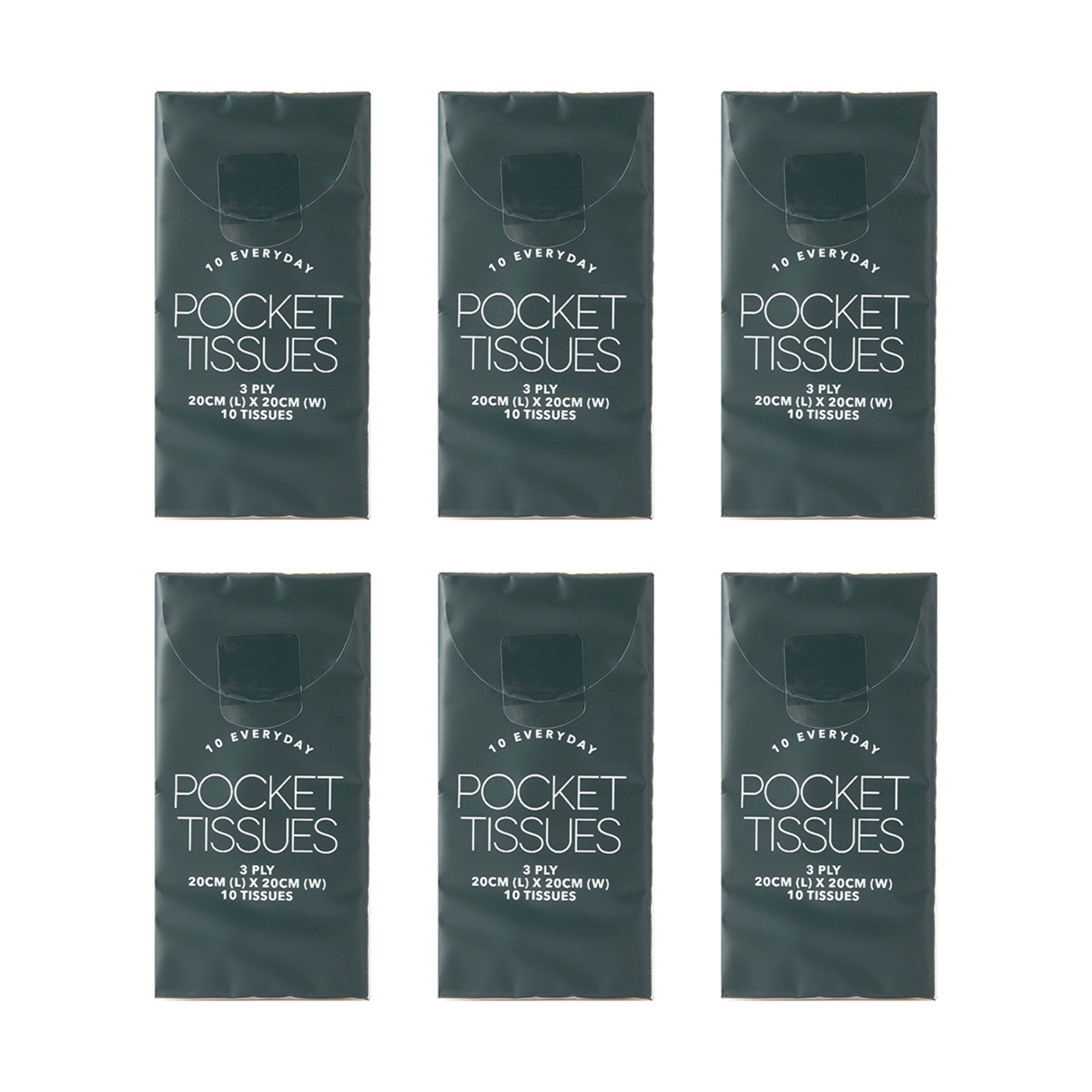 6 Pack Everyday Pocket Tissues - Kmart NZ