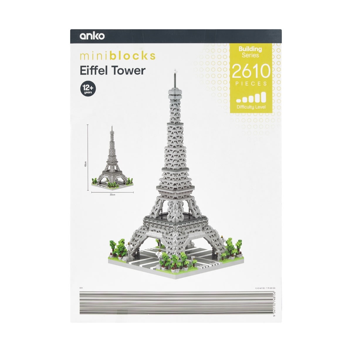 2610 Piece Mini Blocks Building Series: Eiffel Tower - Kmart