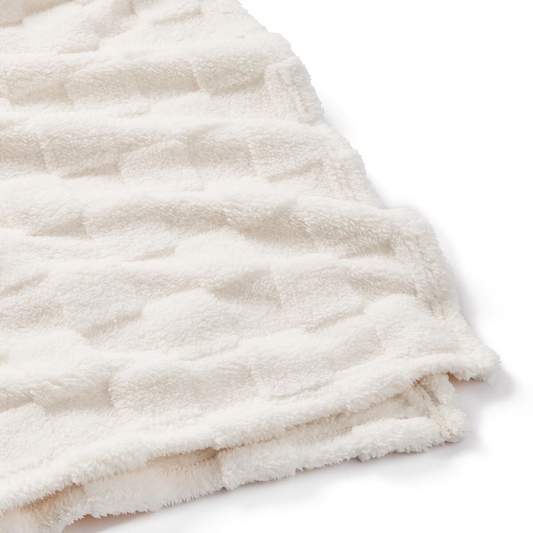 Soft Check Throw - Off White - Kmart NZ