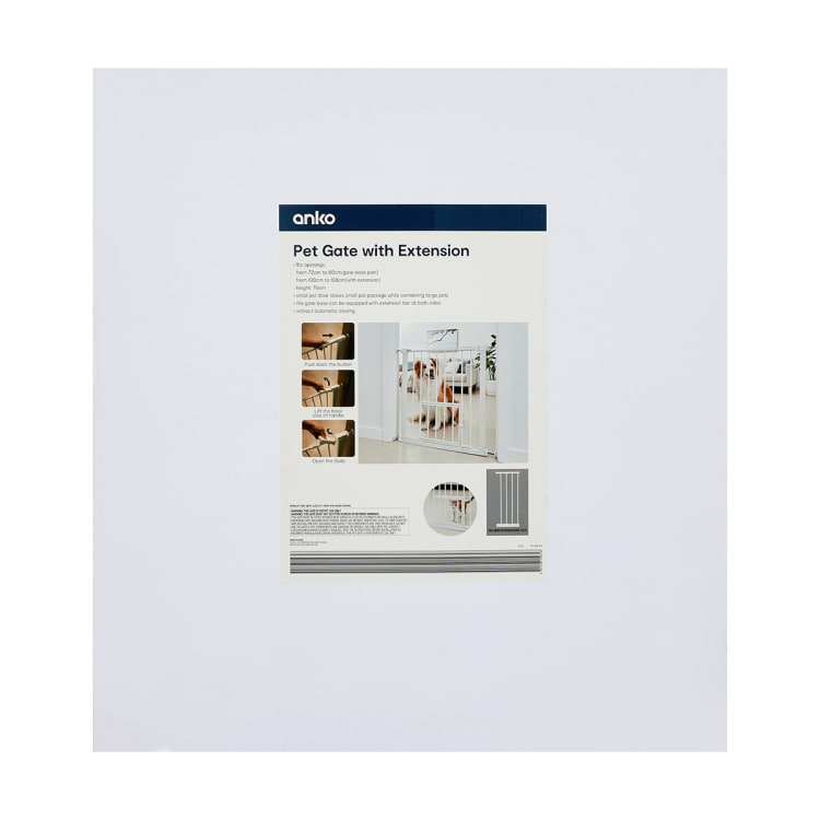 Pet Gate with Extension - Kmart NZ