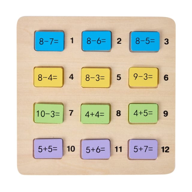 Wooden Maths Learning Game - Kmart