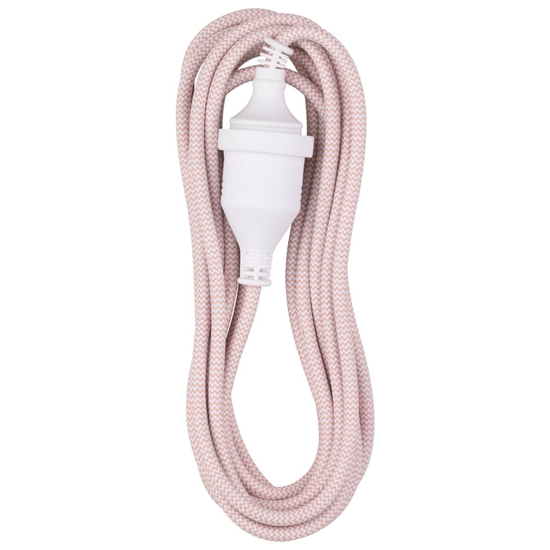 5m Arlec Braided Sheath Extension Lead - Pink - Kmart