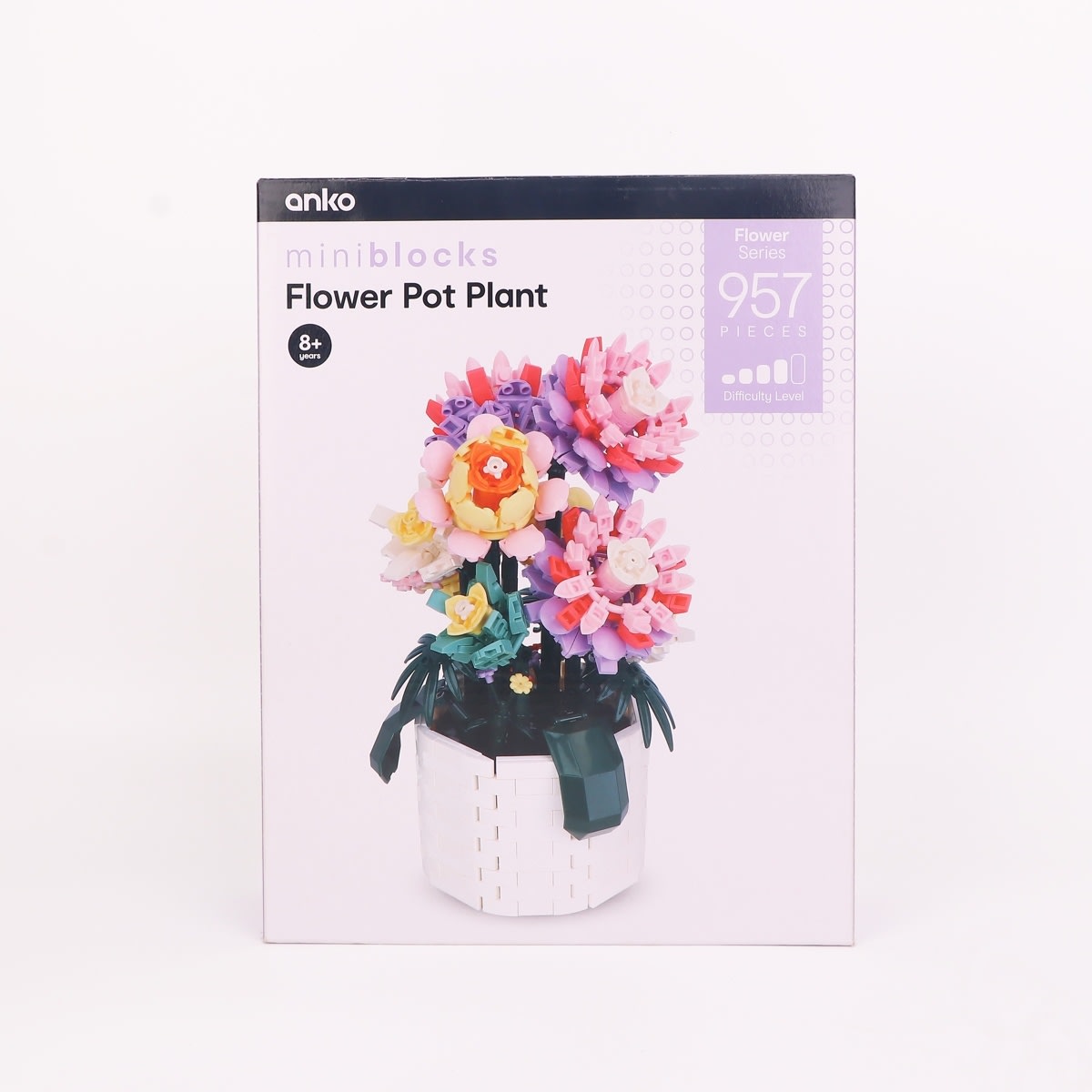 957 Piece Mini Blocks Flower Series: Flower Pot Plant - Kmart