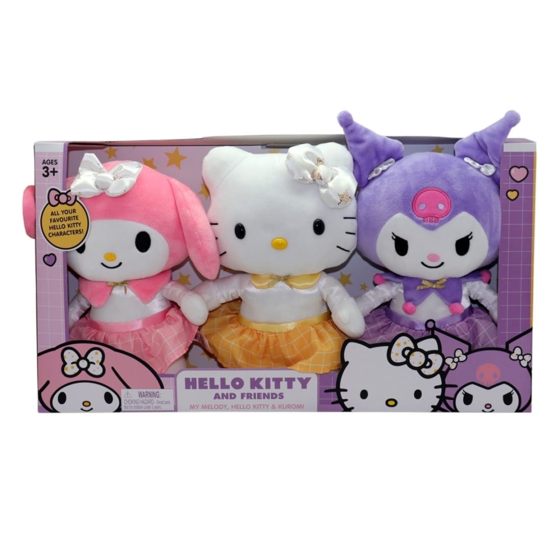 3 Pack Hello Kitty and Friends Plush Toy - Kmart