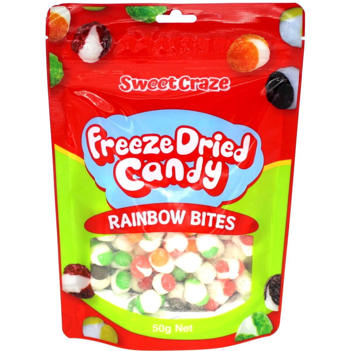 Sweet Craze Freeze Dried Candy 50g - Rainbow Bites - Kmart