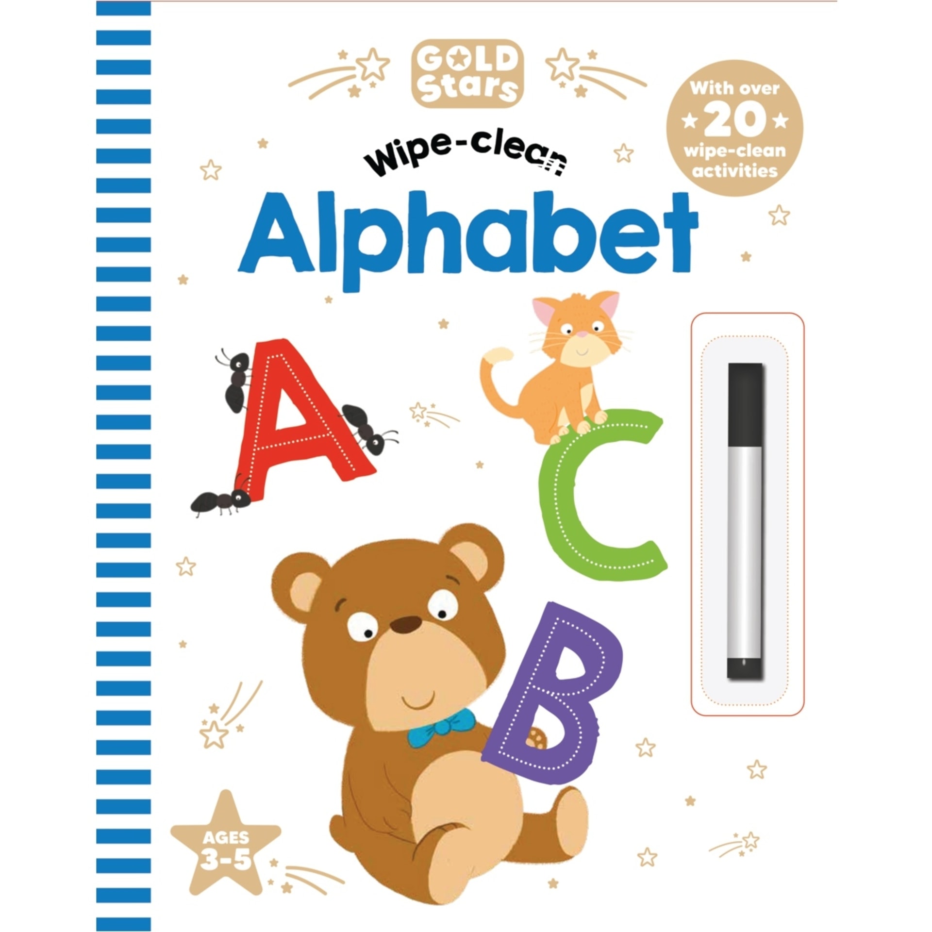 Gold Stars: Wipe Clean Alphabet - Activity Book - Kmart