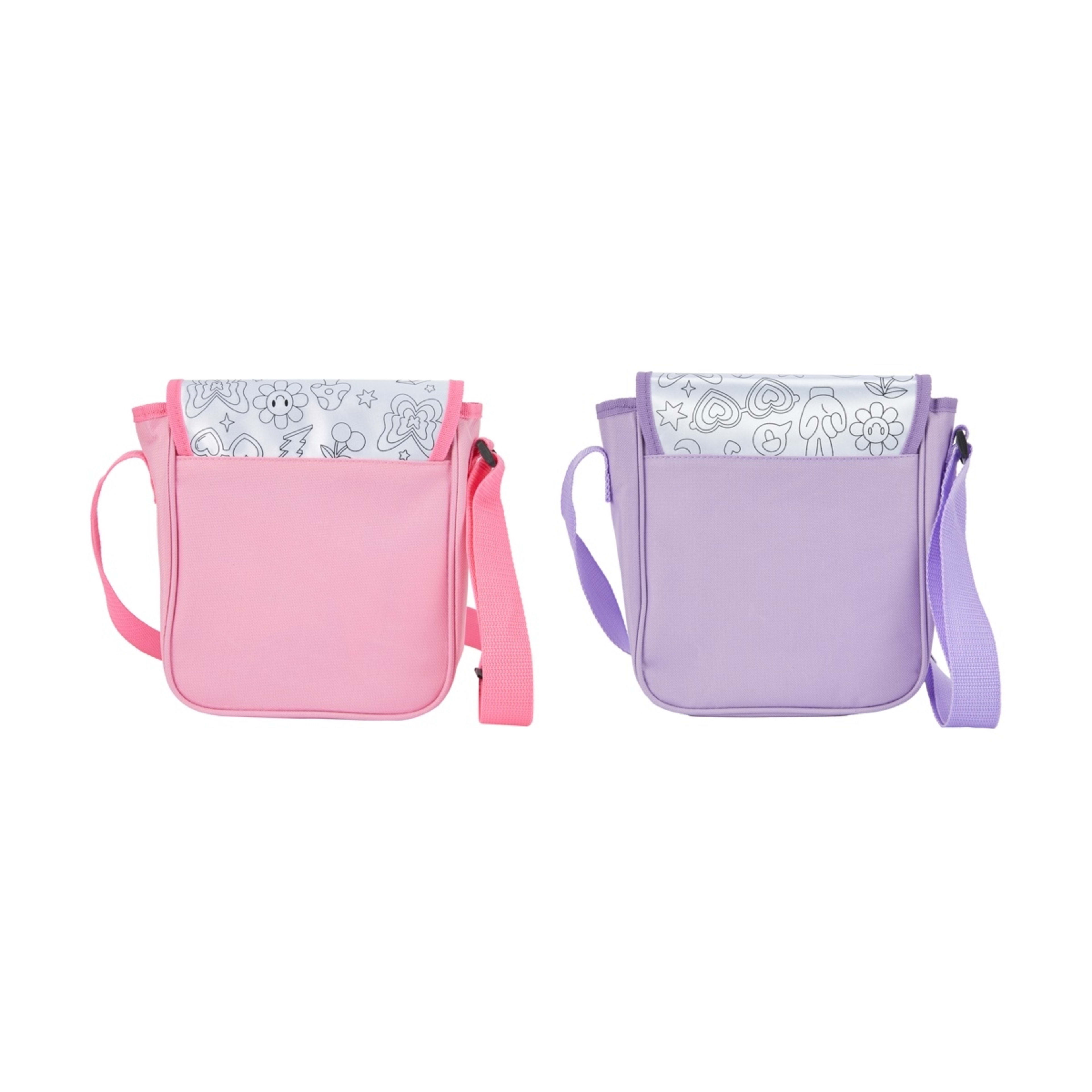 Colour Your Own Messenger Bag Colouring Set - Assorted - Kmart