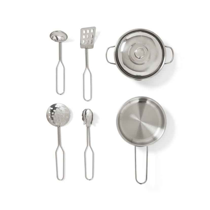 7 Piece Wooden Rustic Kitchen Playset - Kmart