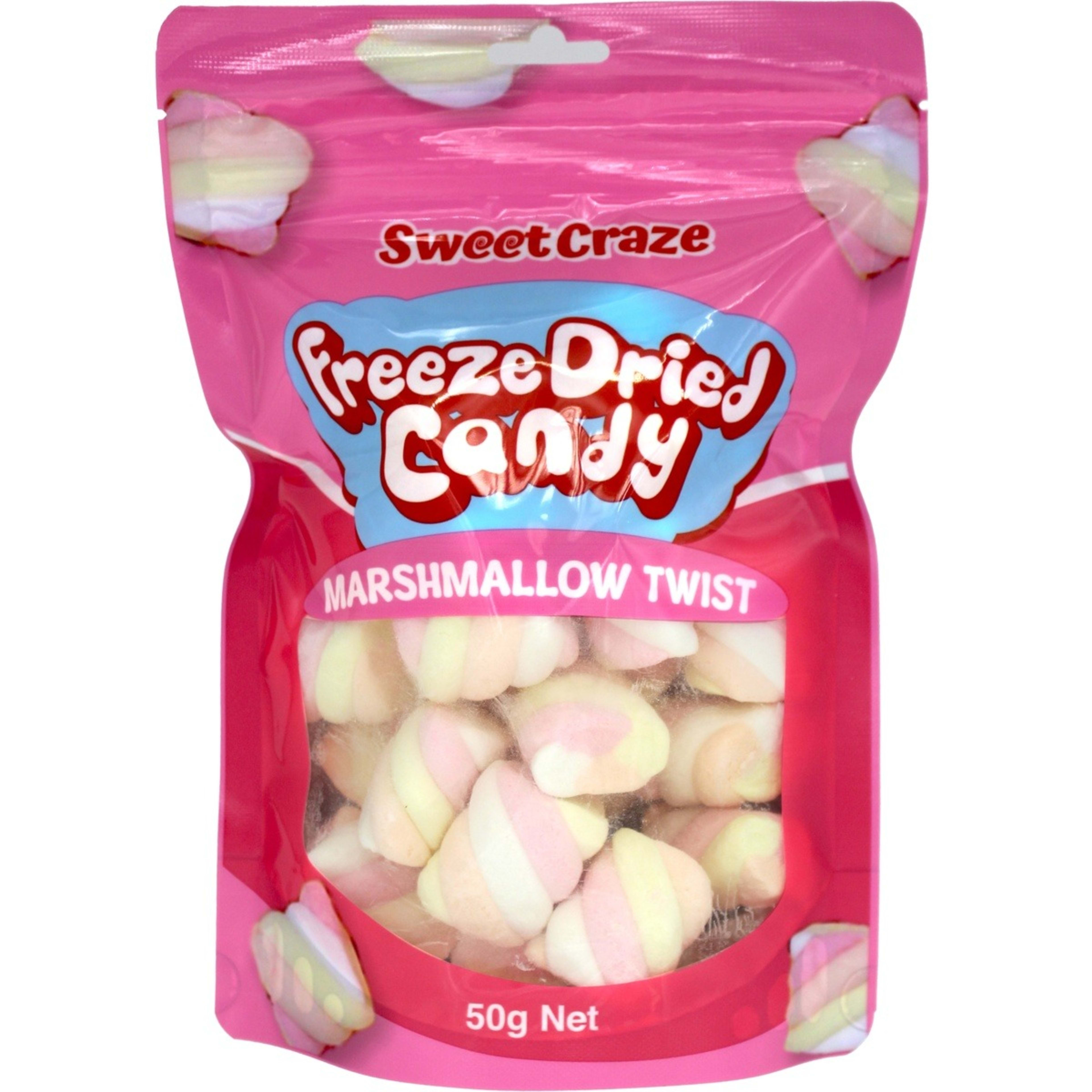 Sweet Craze Freeze Dried Candy 50g - Marshmallow Twist - Kmart
