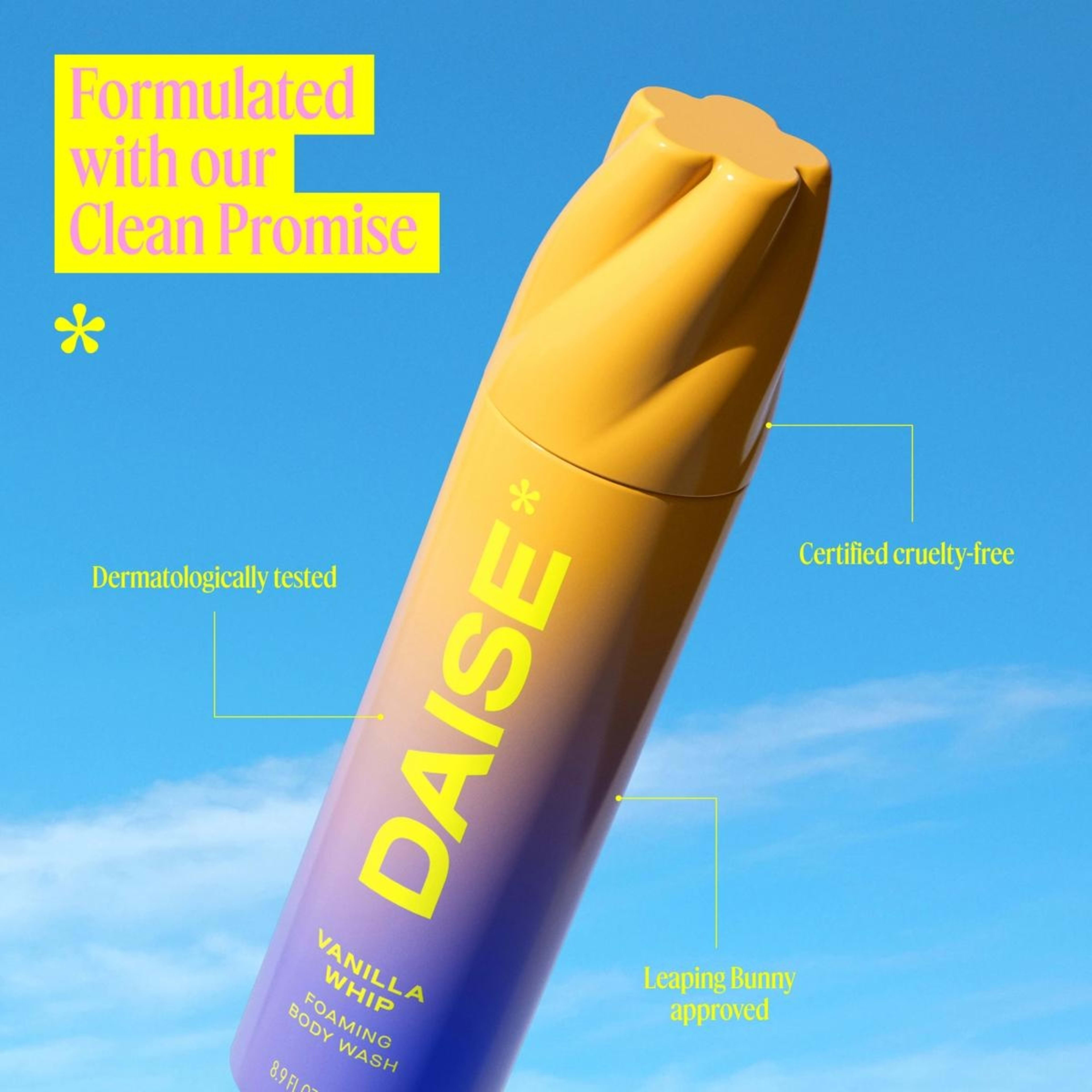 DAISE Foaming Body Wash 250g - Vanilla Whip - Kmart