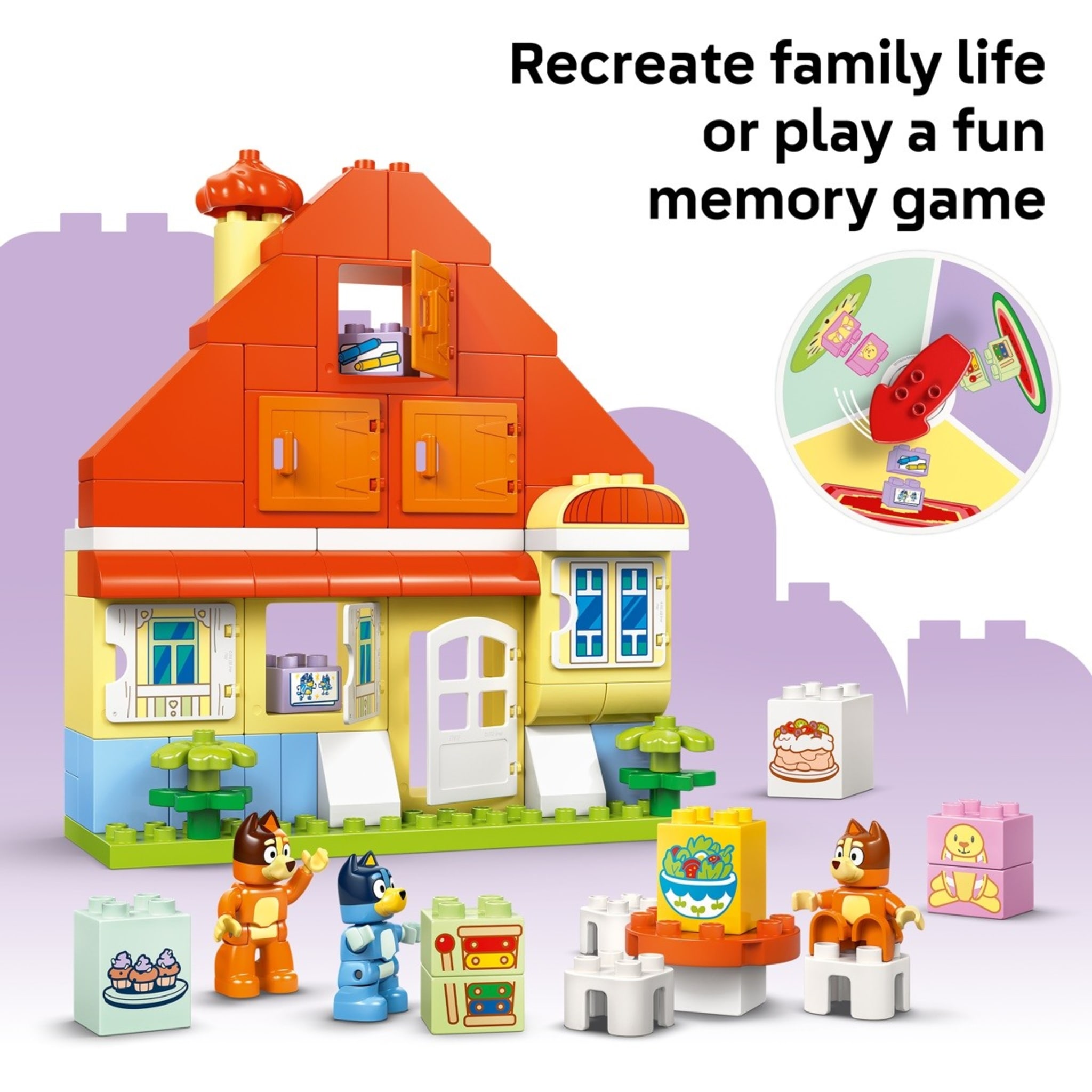 LEGO DUPLO Bluey: Bluey’s Family House with Memory Game 10459 - Kmart