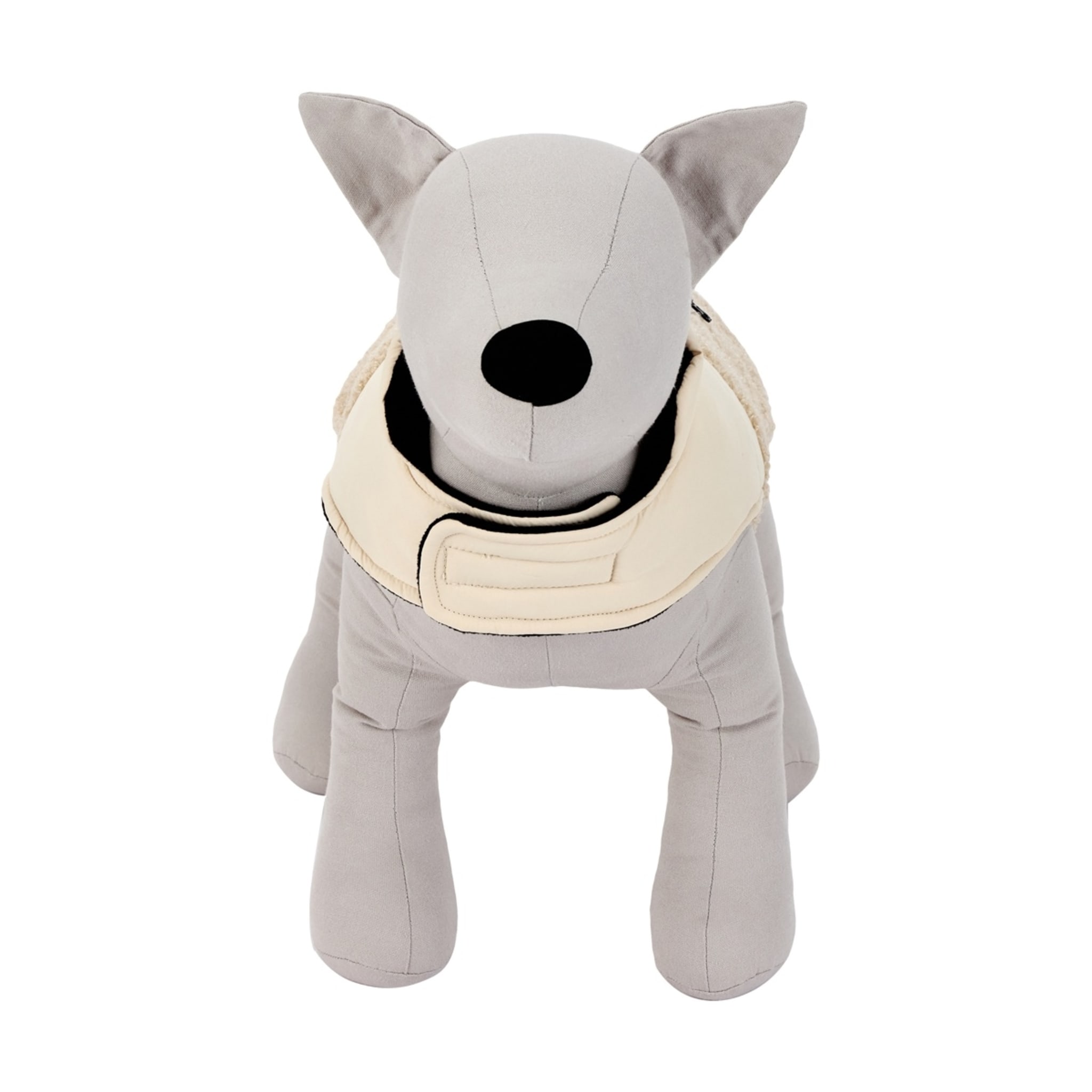 Pet Puffer Vest - Small, Cream - Kmart