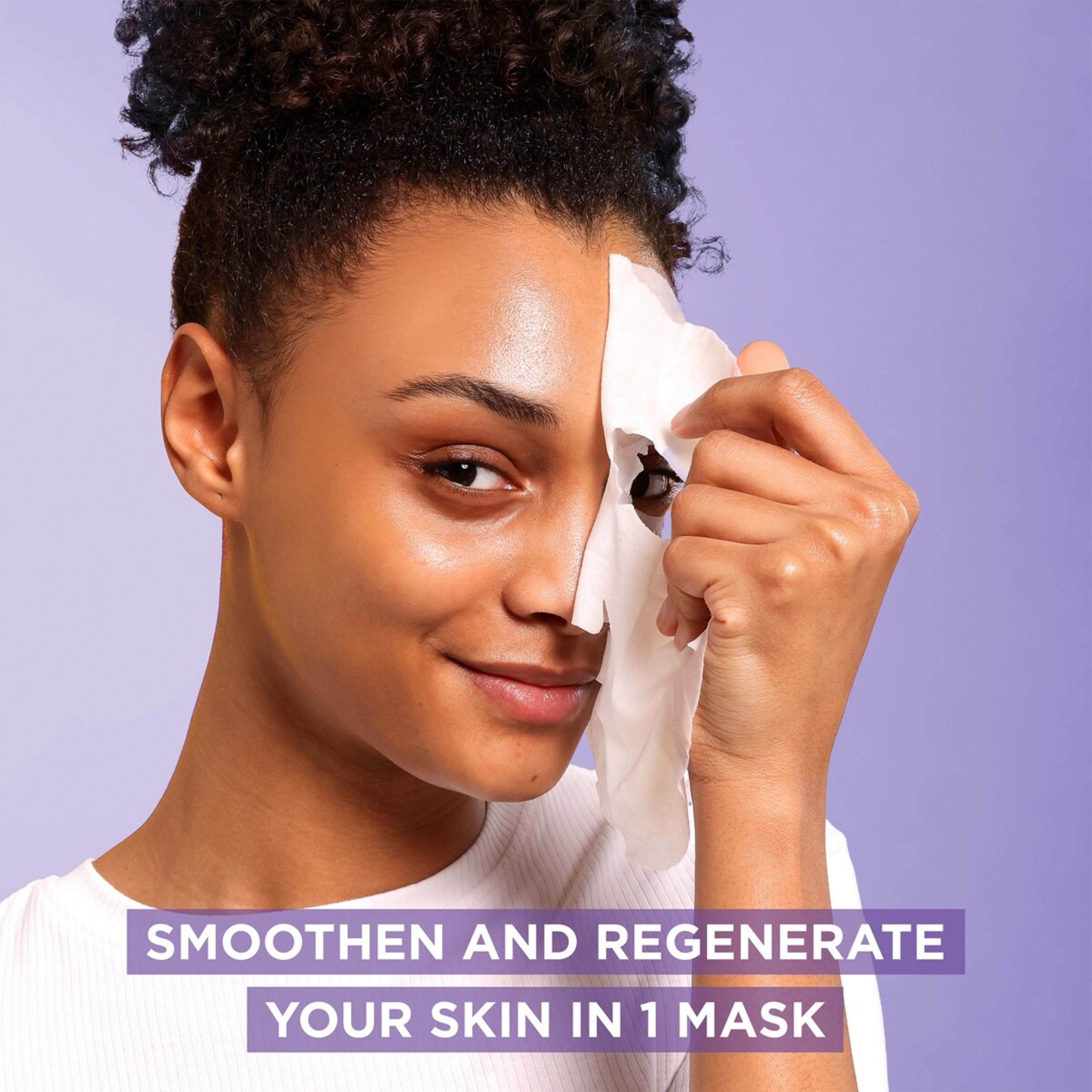 Garnier SkinActive Smoothing Serum Mask 28g - Glycerin, Pro-Retinol and ...