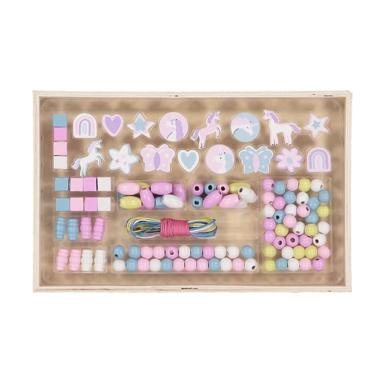 Unicorn Wooden Bead Set - Kmart