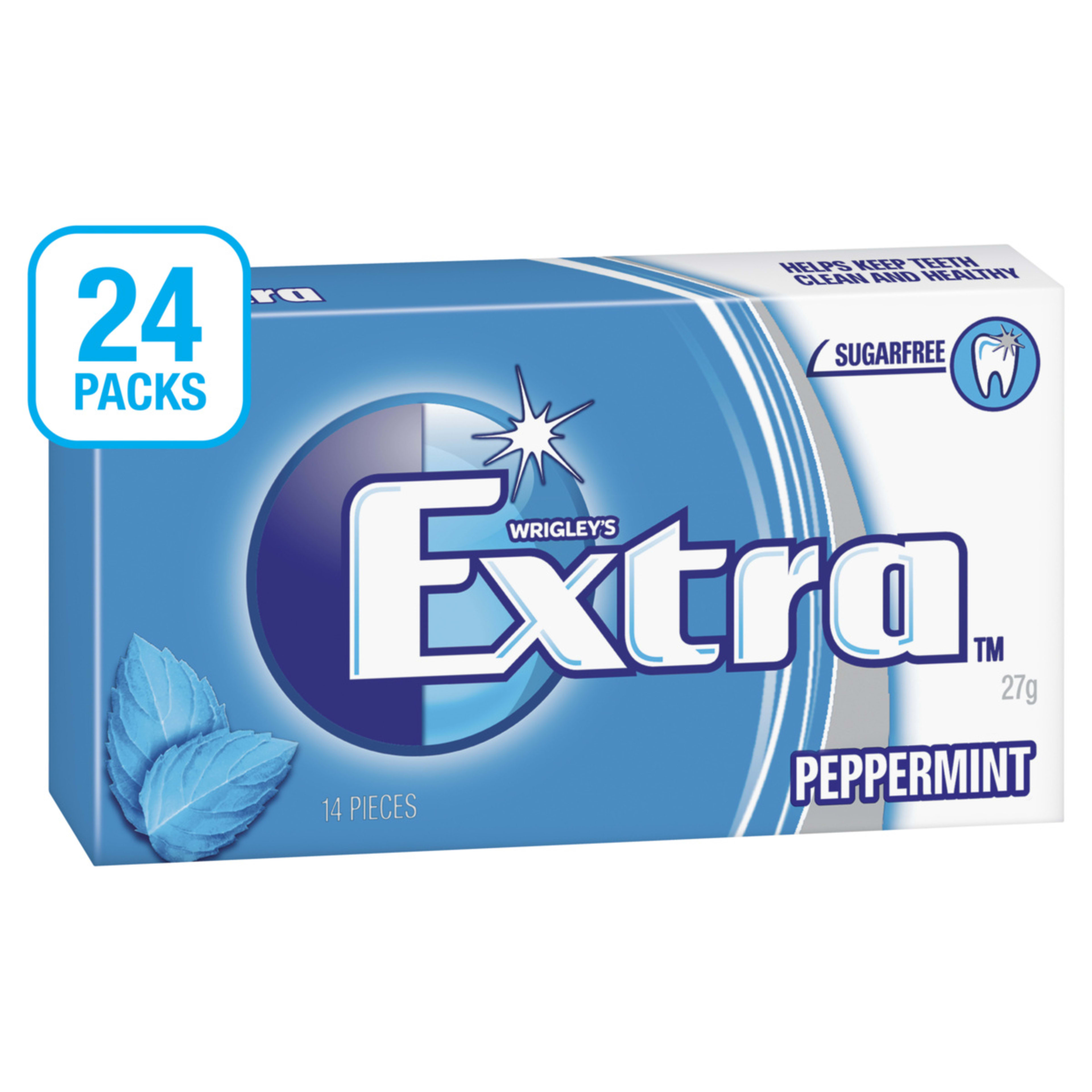 14 Piece Wrigley's Extra Peppermint Chewing Gum 27g - Kmart