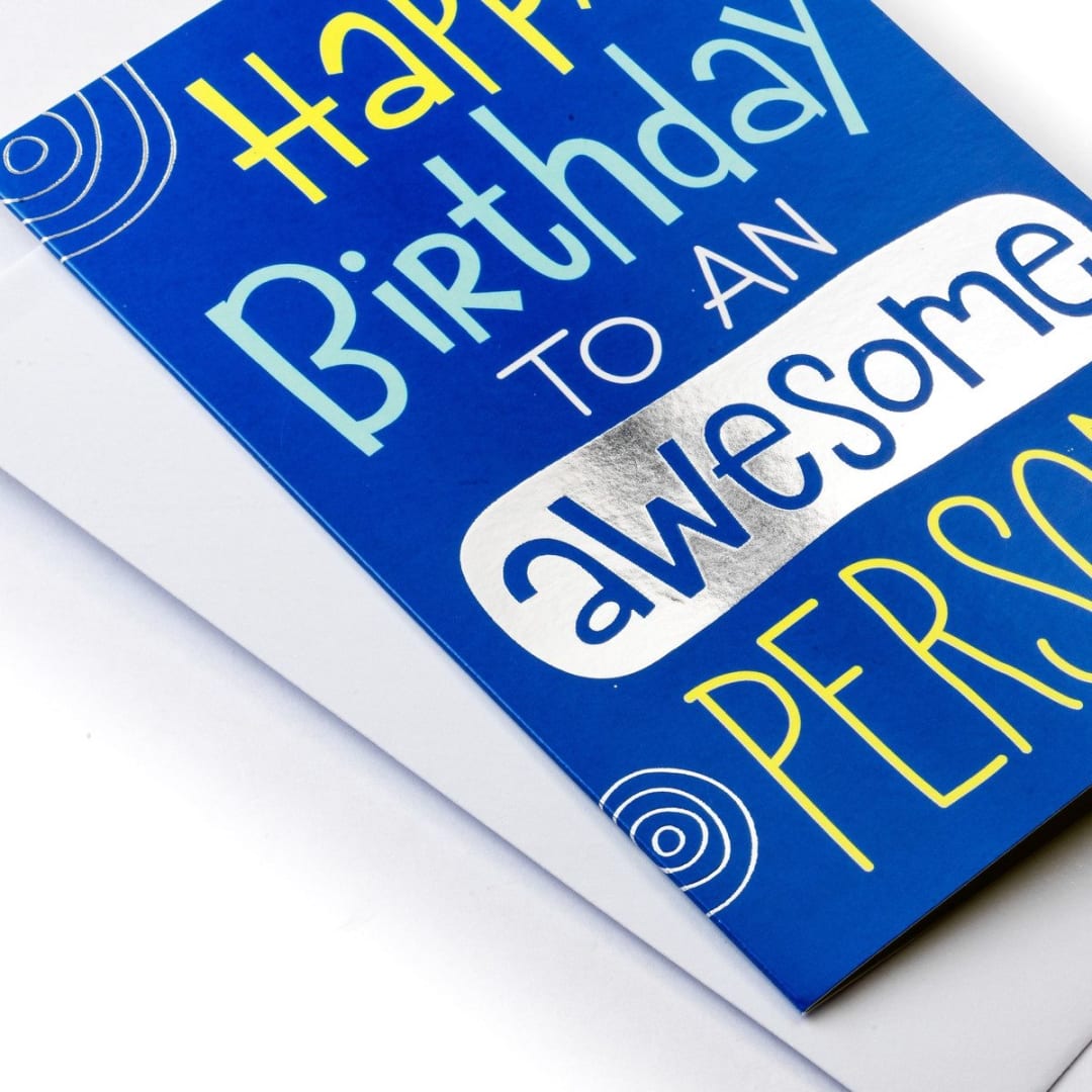 Hallmark Birthday Card - Awesome Person - Kmart