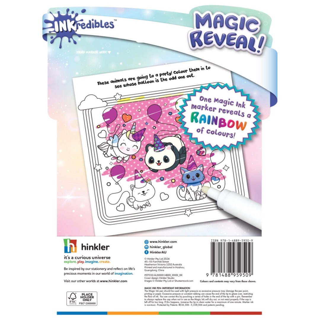 INKredibles Magic Reveal Kawaii Magic Ink Pictures! - Book - Kmart