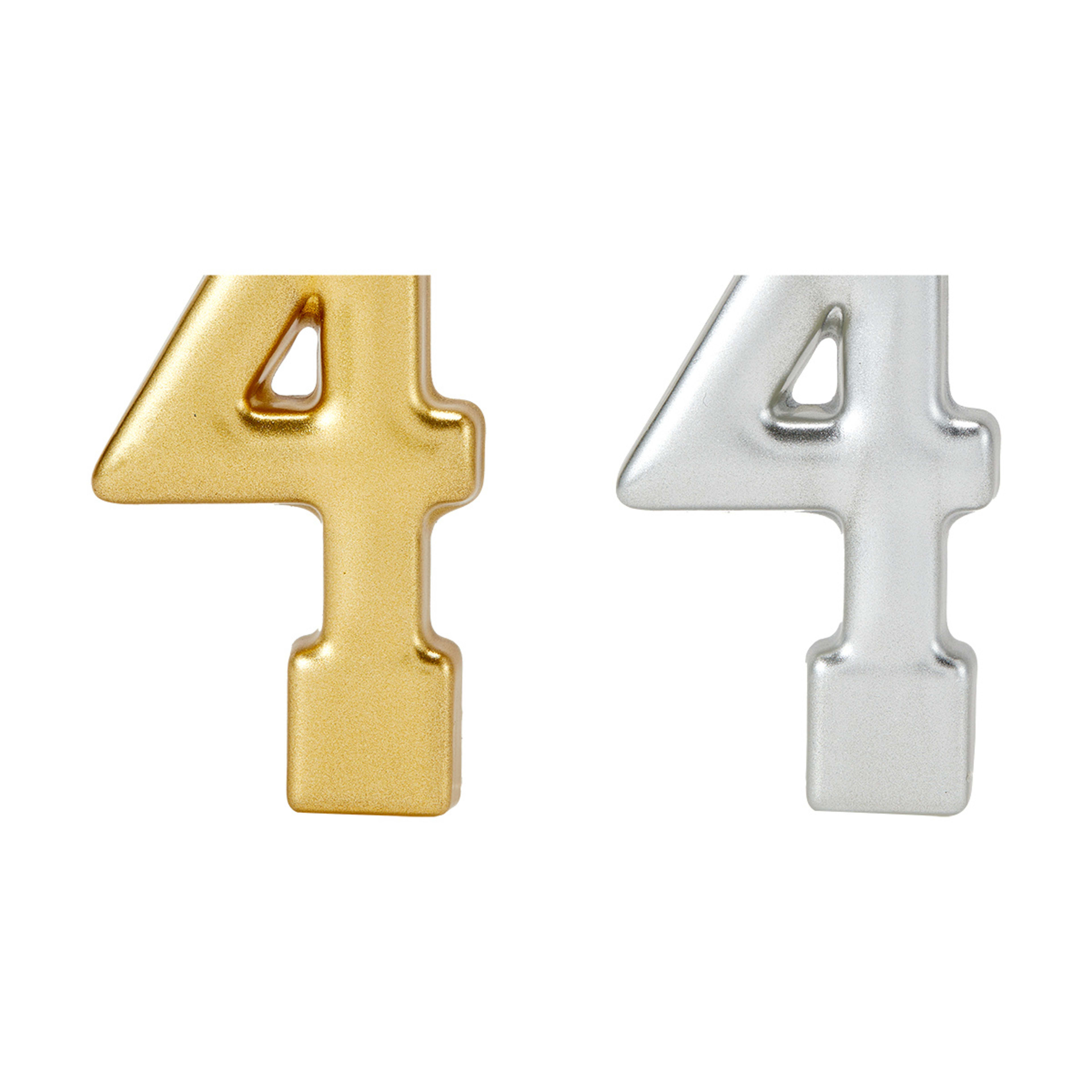 Metallic Candle Number 4 - Assorted - Kmart NZ