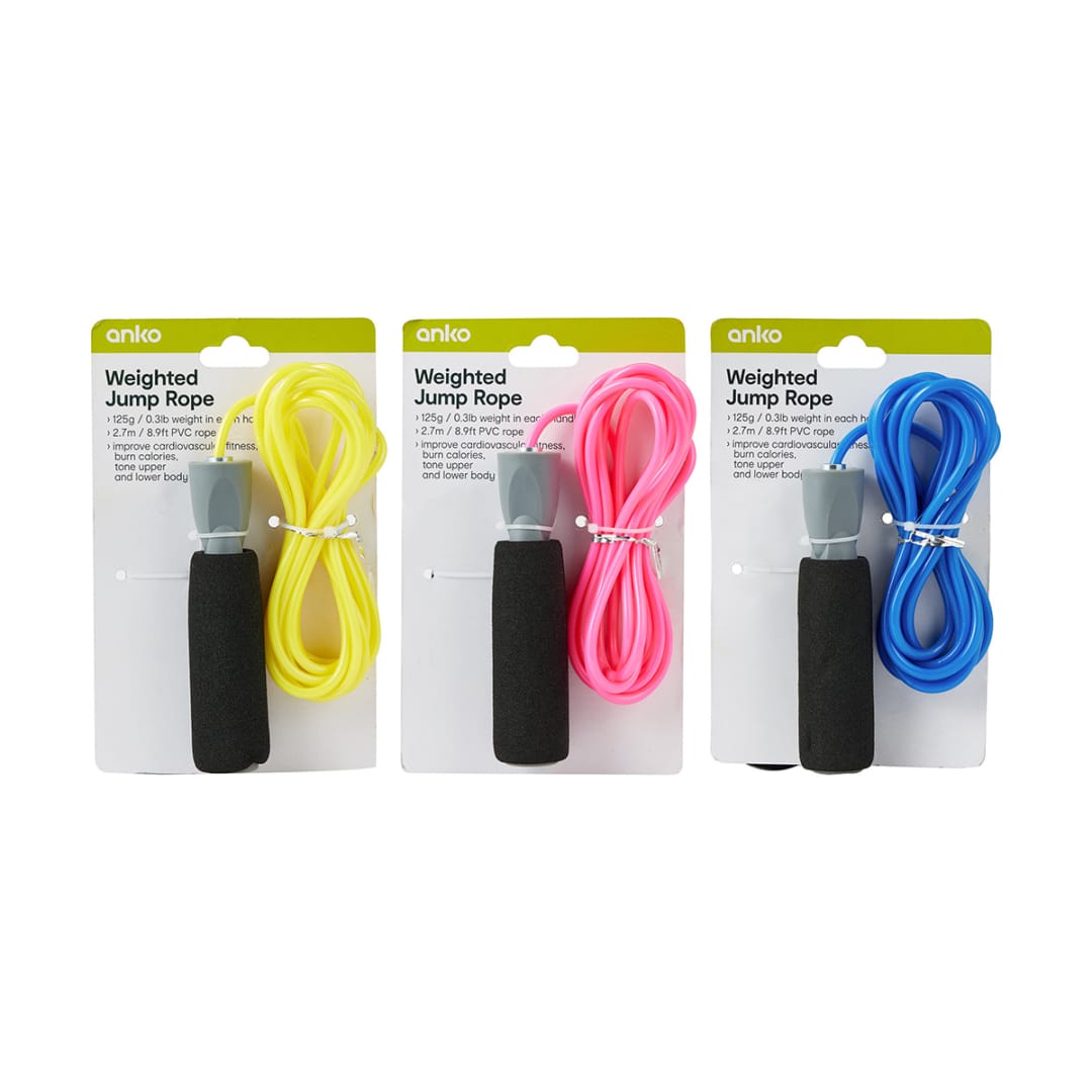 Weighted Jump Rope - Assorted - Kmart