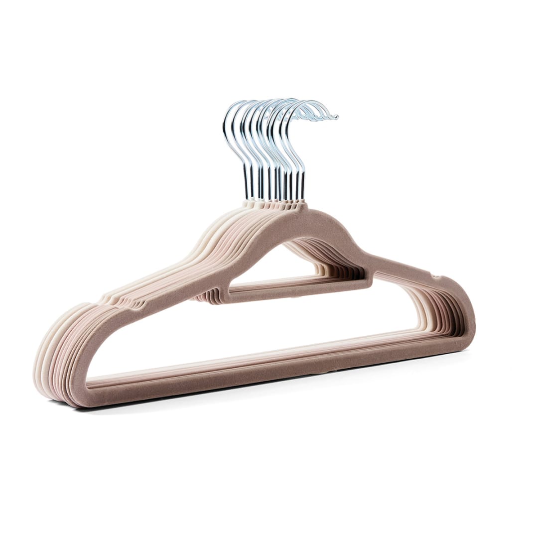 12 Pack Flocked Hangers - Kmart