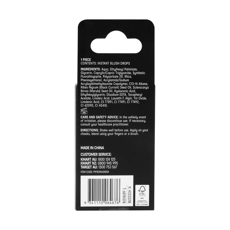OXX Cosmetics Instant Blush Drops - Peach - Kmart