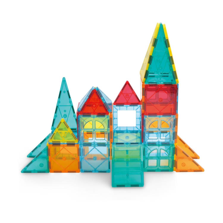 50 Piece Magnetic Tiles Castle Set - Kmart