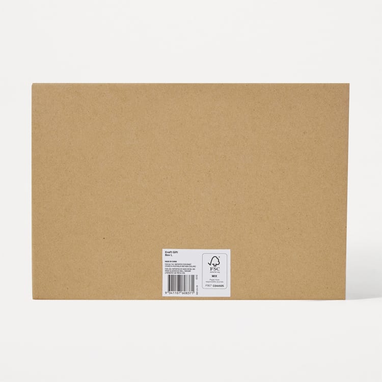 Kraft Gift Box - Large - Kmart