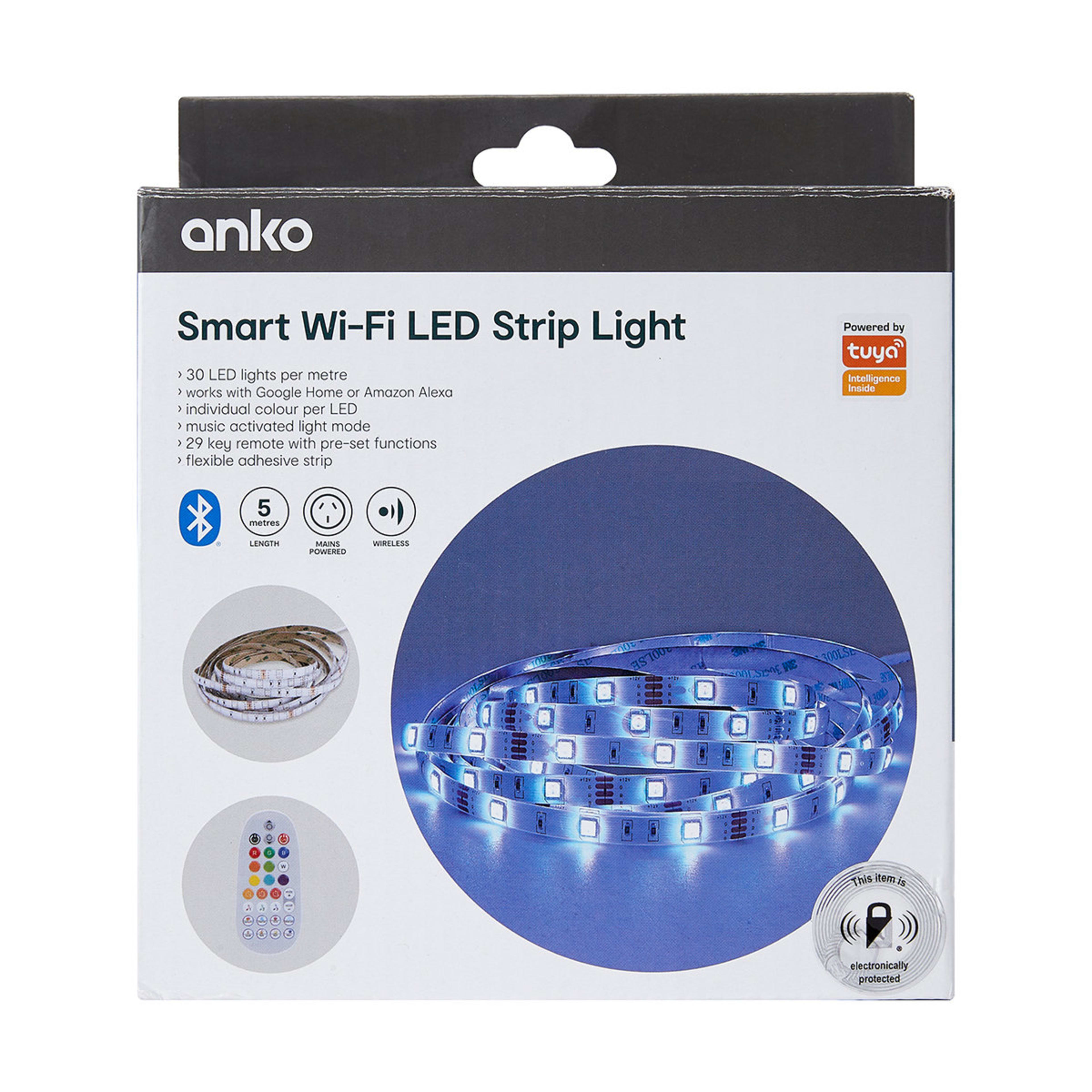 5m Smart Wi-Fi LED Strip Light - Kmart