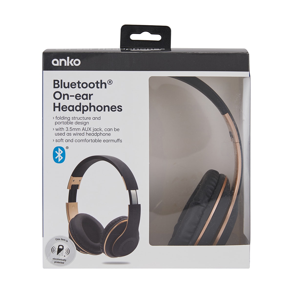 Bluetooth On-Ear Headphones - Black - Kmart