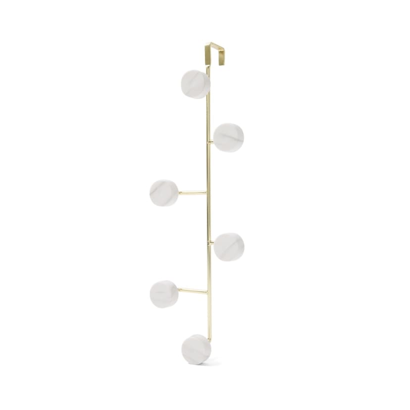 Marble and Gold Look Over the Door Vertical Hook - Kmart