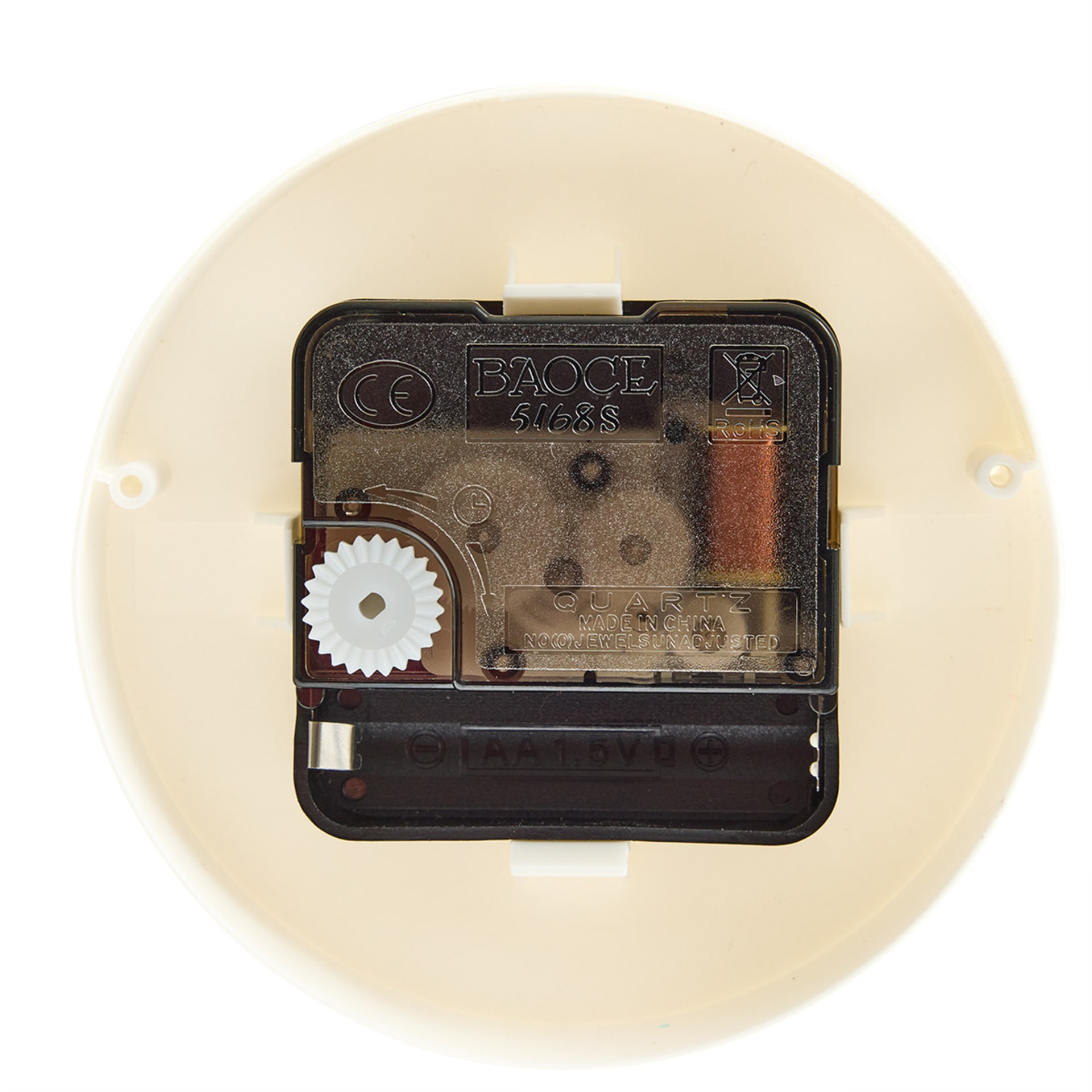 White Plastic Clock - Kmart