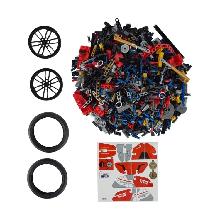 963 Piece Mini Blocks Vehicle Series: Motorbike - Kmart