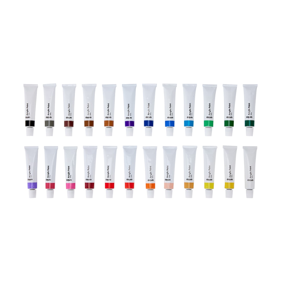 24 Pack Acrylic Paints - Kmart