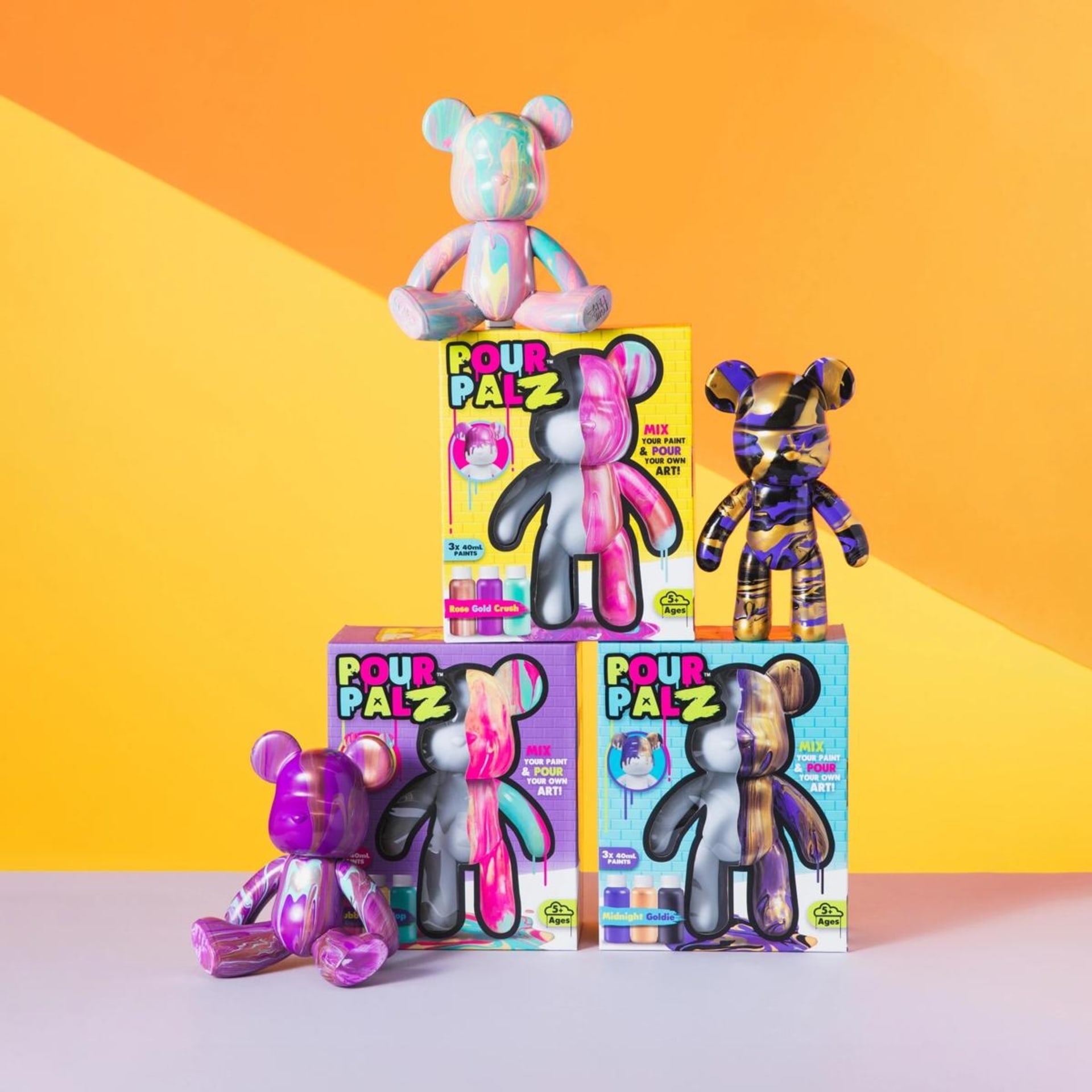 Pour Palz Large Paint Bear - Assorted - Kmart