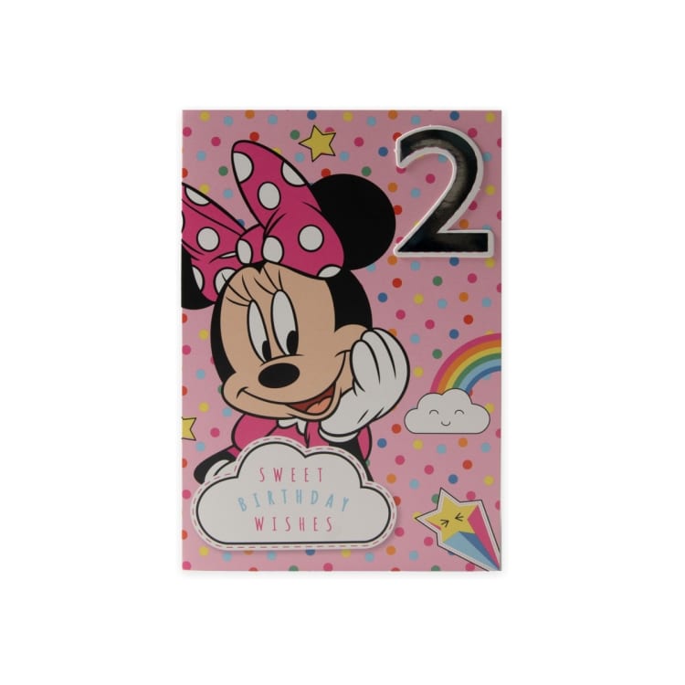 Connections from Hallmark Disney 2nd Birthday Card - Minnie Mouse - Kmart